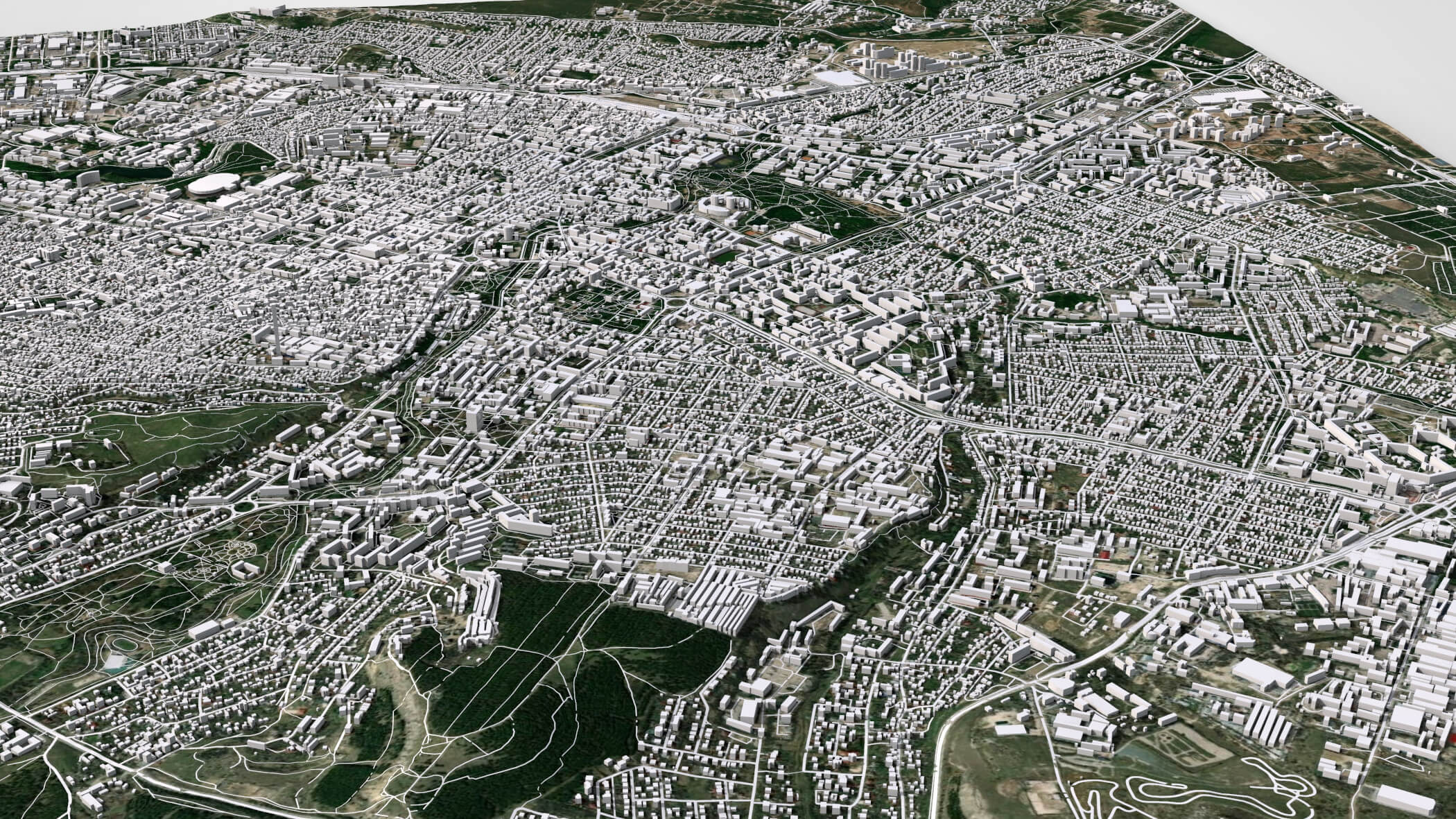 Cityscape Simferopol Crimea Ukraine - 3D Model by clickshop3d