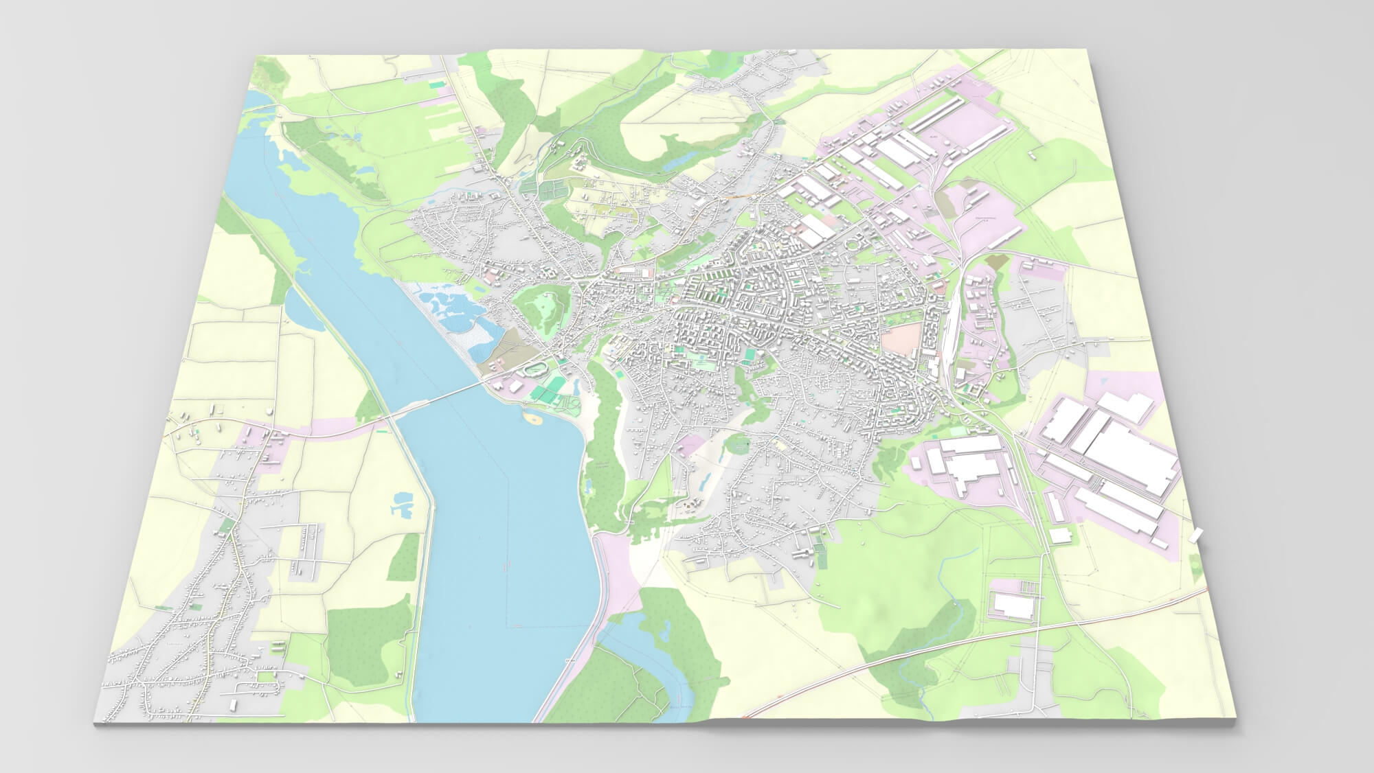 Cityscape Slatina Romania - 3D Model by clickshop3d