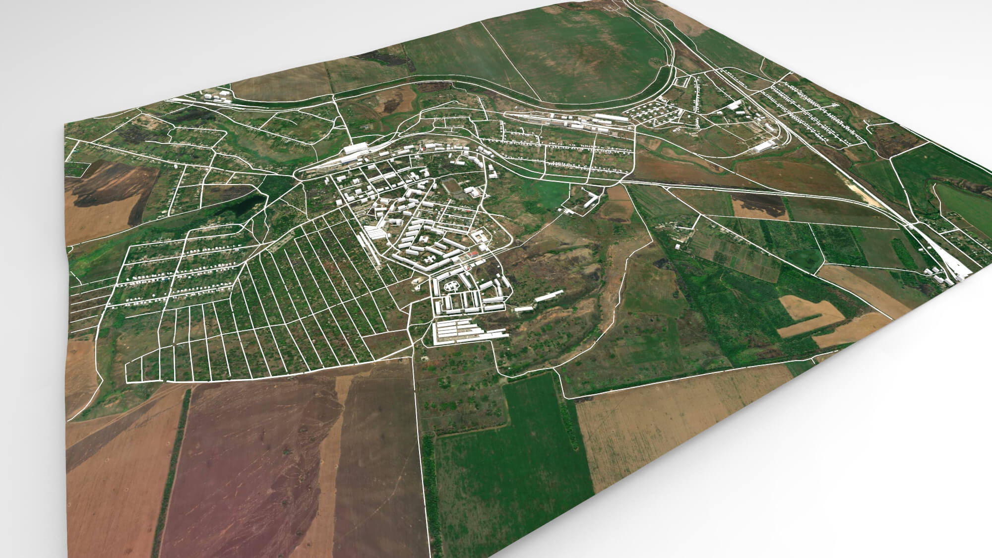 Cityscape Soledar Donetsk Region of Ukraine - 3D Model by clickshop3d