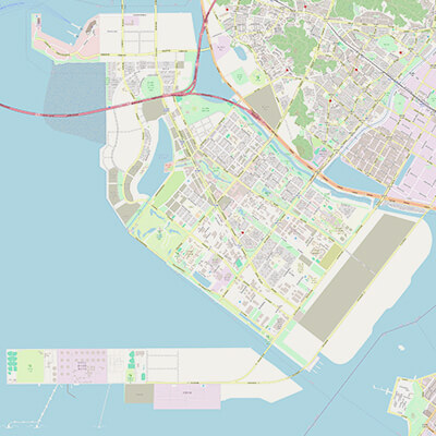 Cityscape Songdo South Korea - 3D Model by clickshop3d