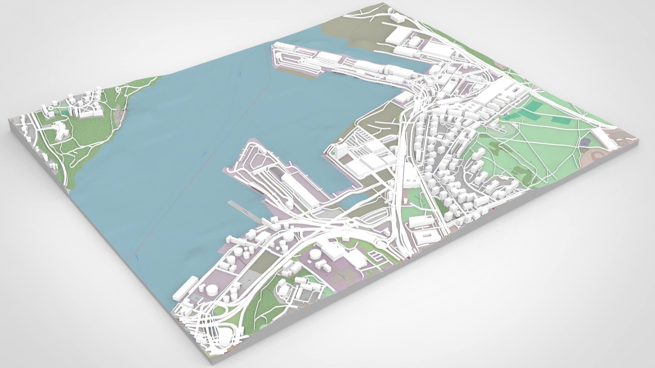 Cityscape Stockholm Sweden - 3D Model by clickshop3d