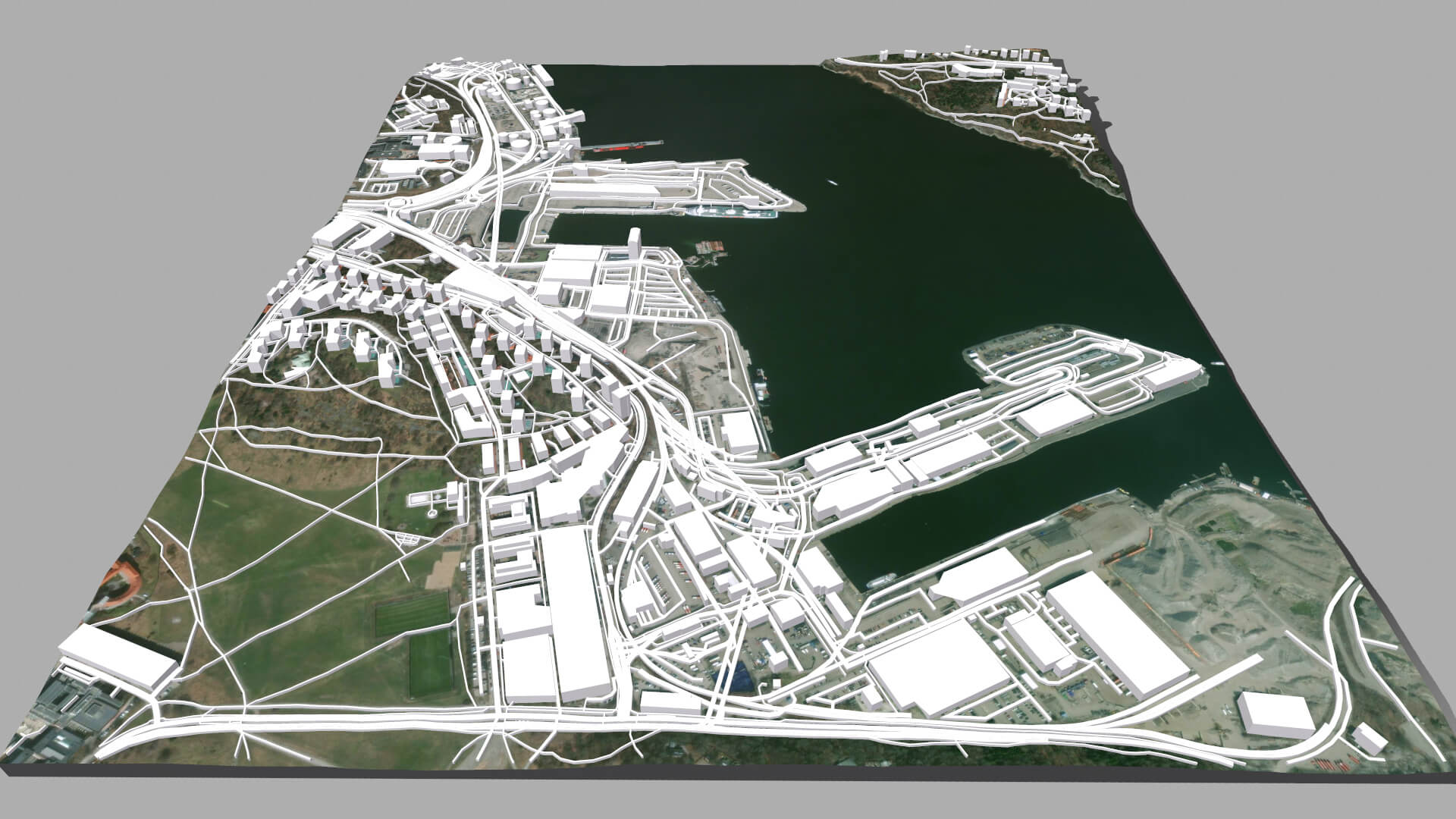 Cityscape Stockholm Sweden - 3D Model by clickshop3d