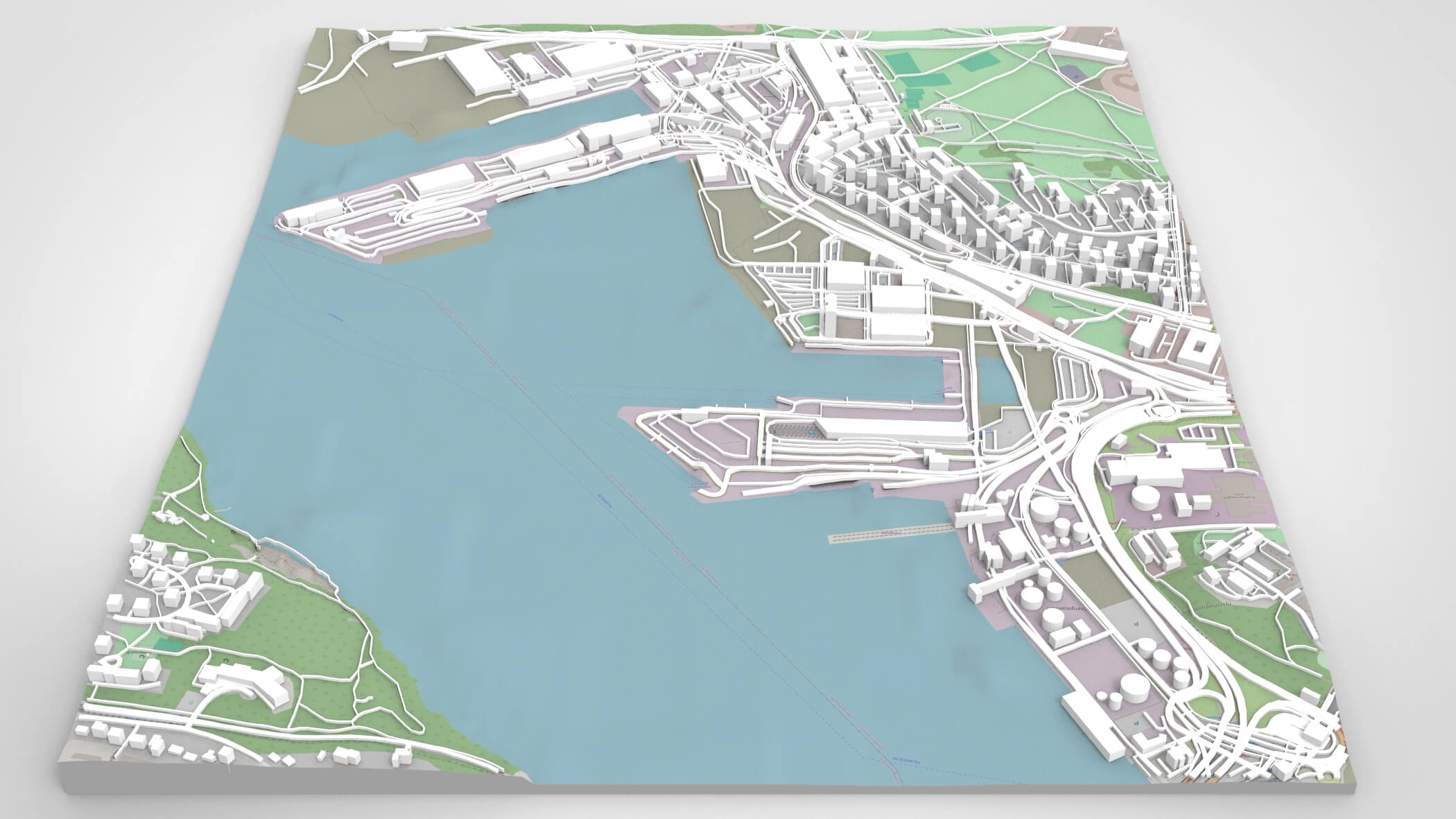 Cityscape Stockholm Sweden - 3D Model by clickshop3d