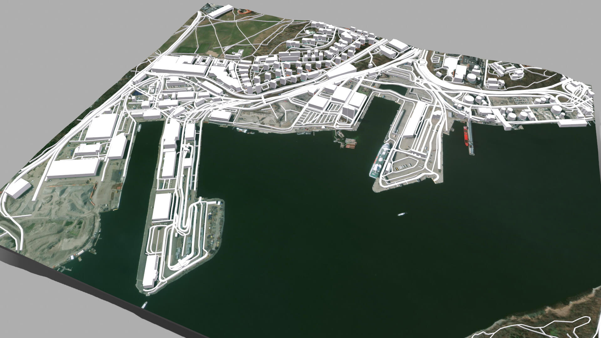 Cityscape Stockholm Sweden - 3D Model by clickshop3d