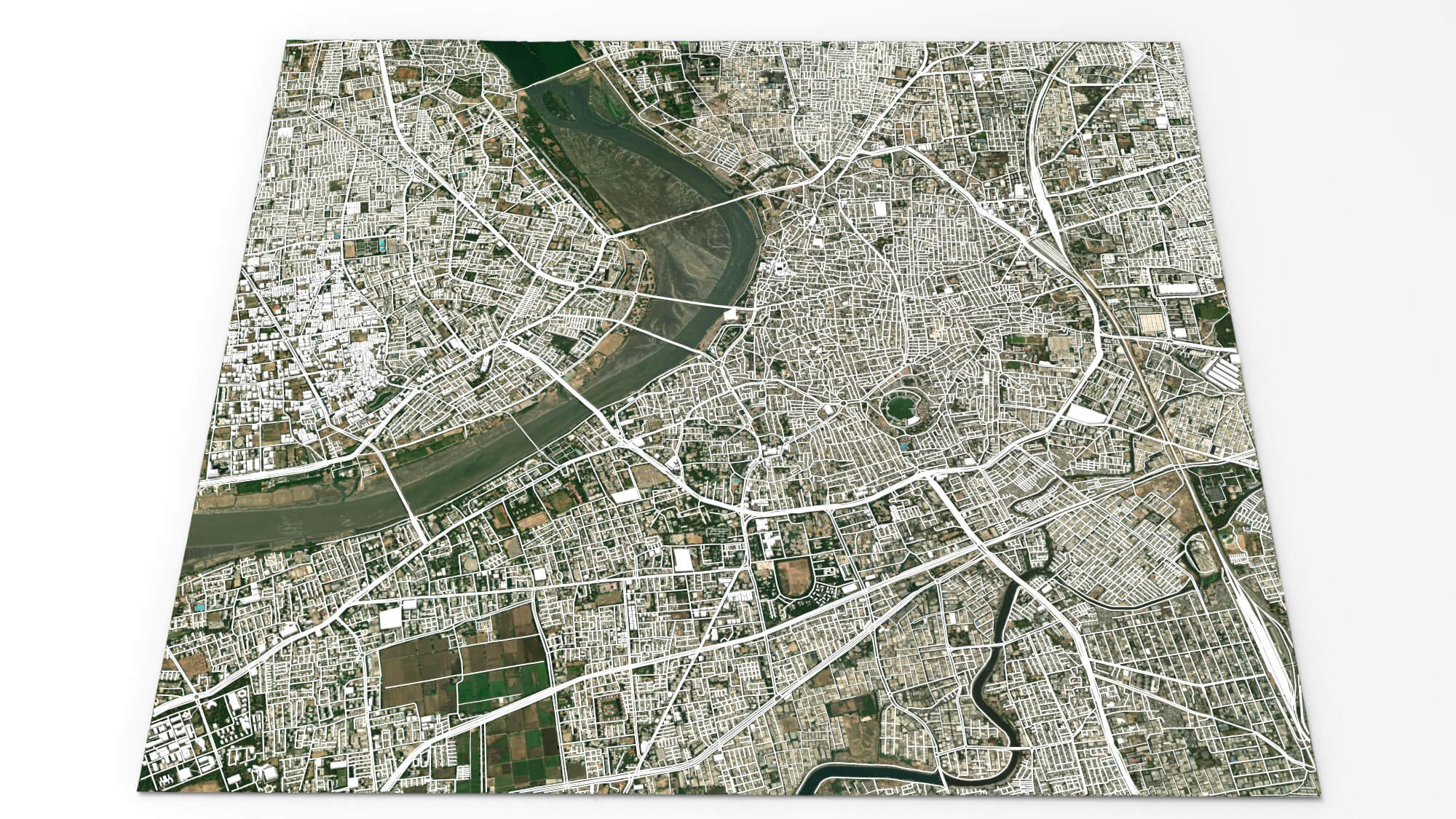 Cityscape Surat India - 3D Model by clickshop3d