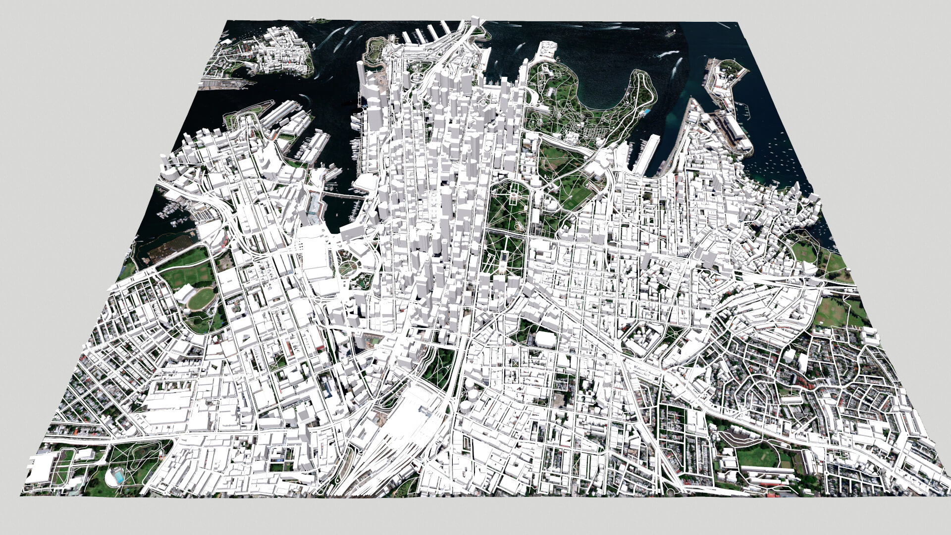 Cityscape Sydney Australia - 3D Model by clickshop3d