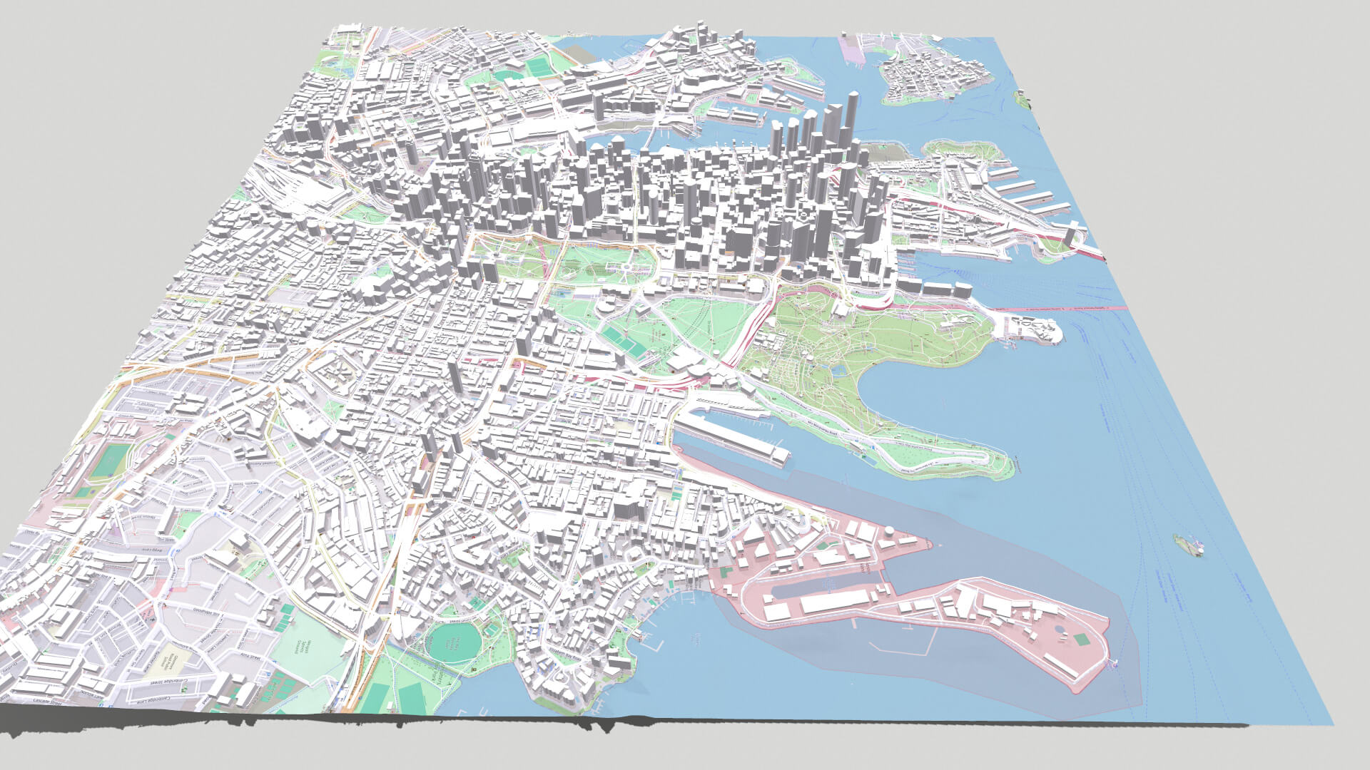 Cityscape Sydney Australia - 3D Model by clickshop3d