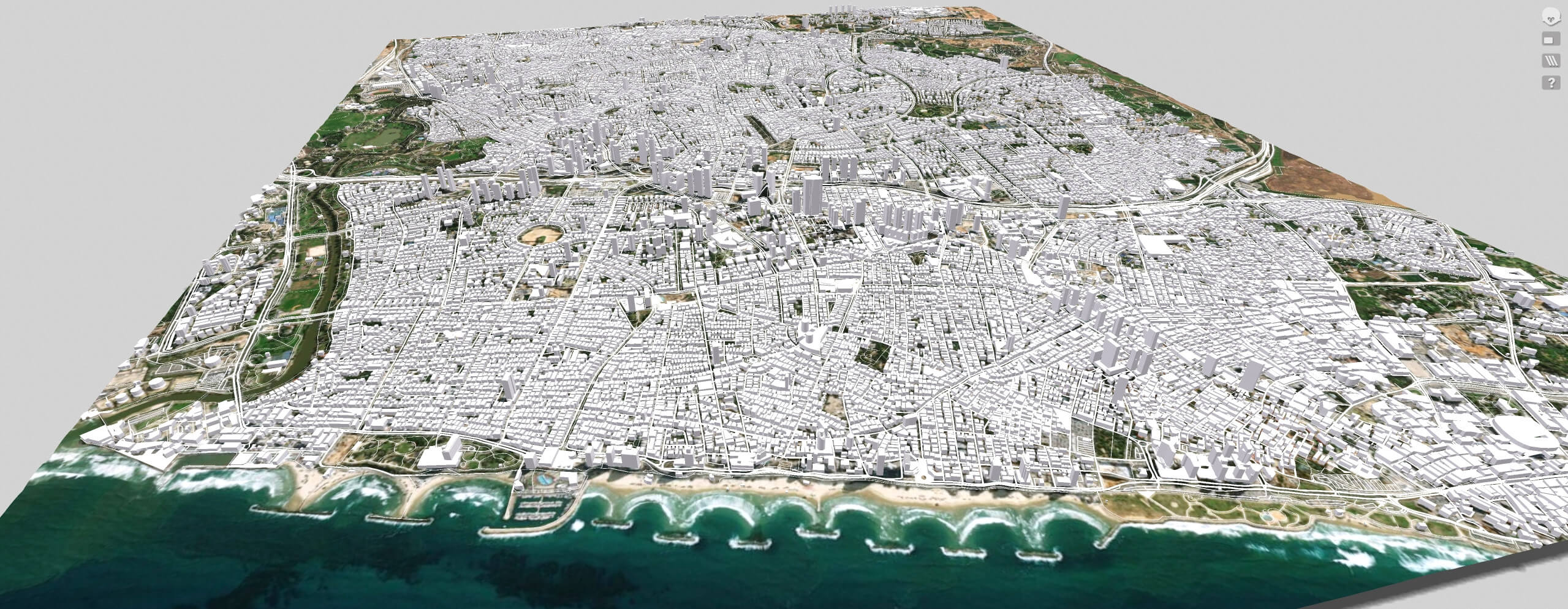 Cityscape Tel Aviv Israel - 3D Model by clickshop3d