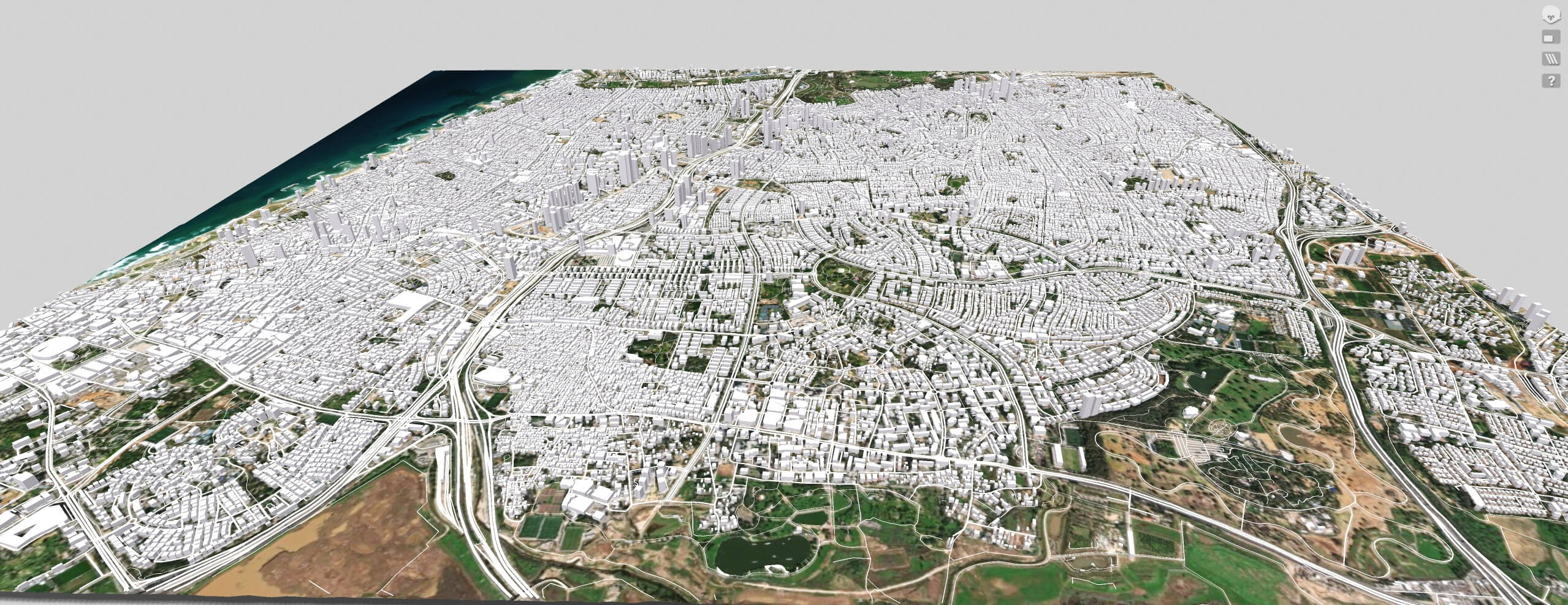 Cityscape Tel Aviv Israel - 3D Model by clickshop3d