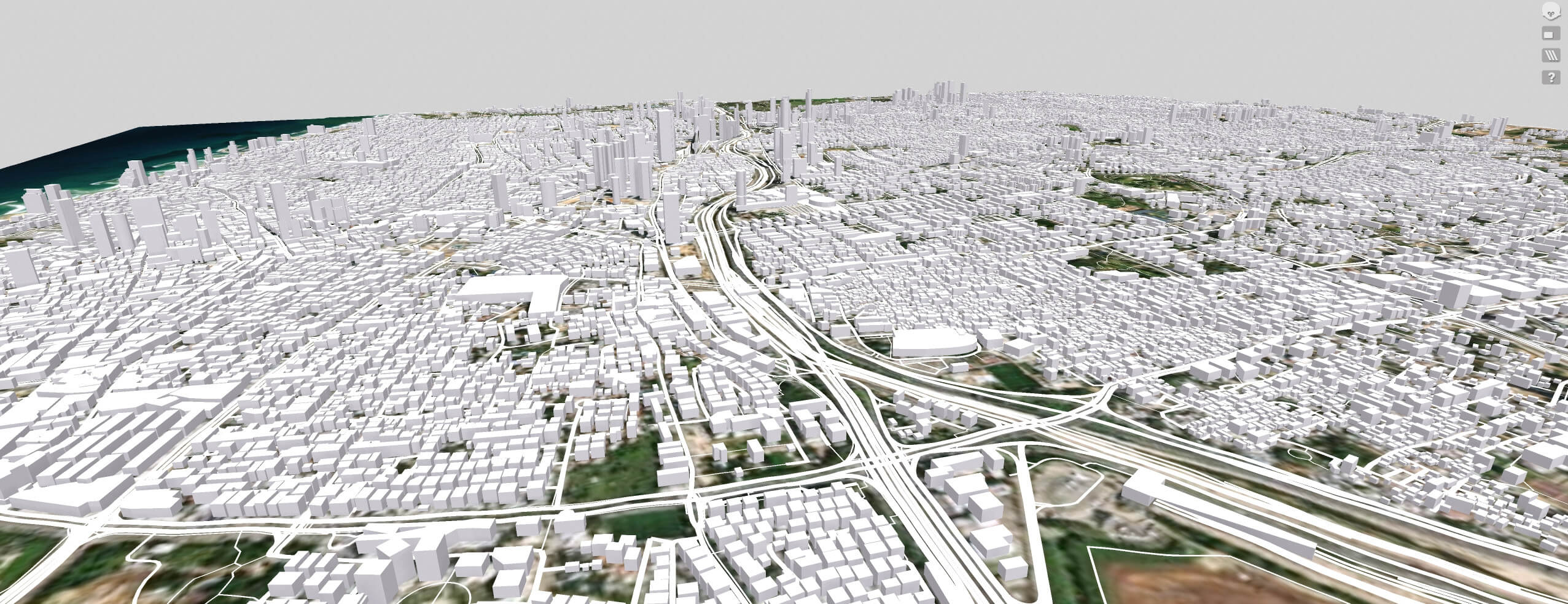 Cityscape Tel Aviv Israel - 3D Model by clickshop3d