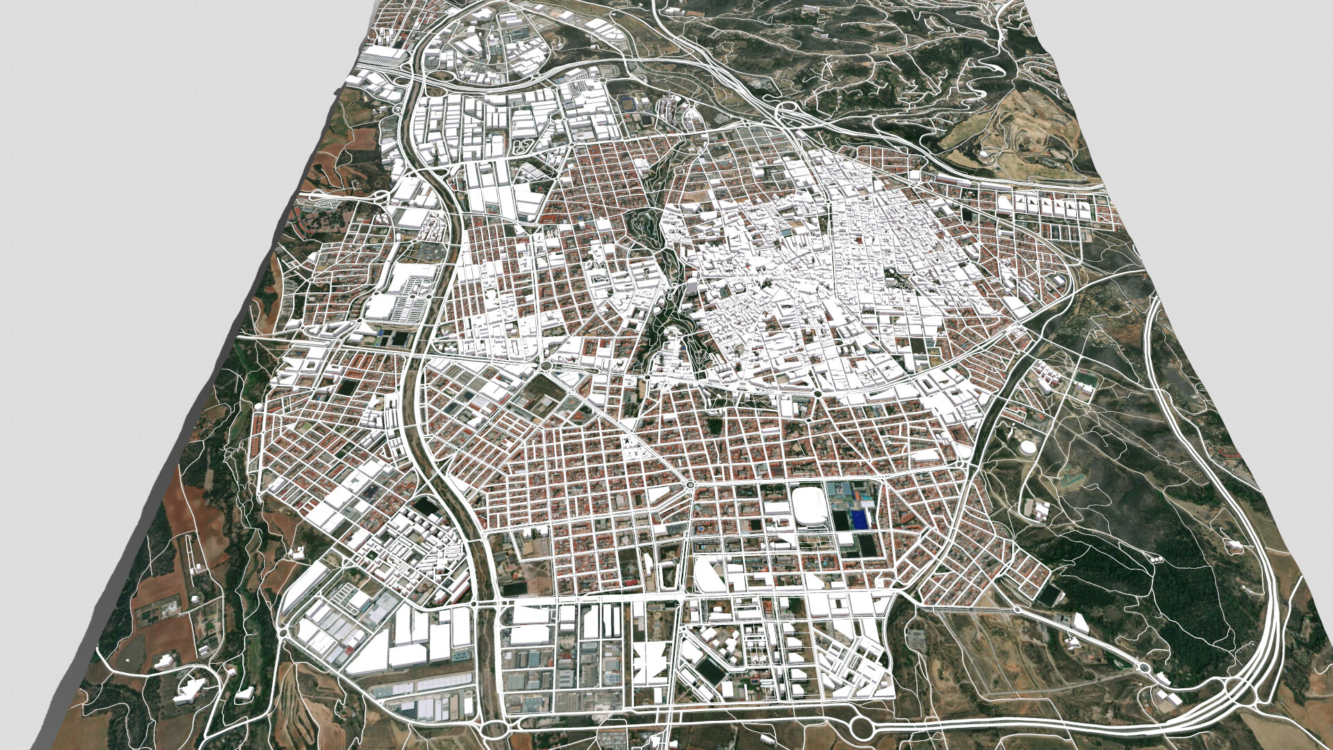 Cityscape Terrassa Spain - 3D Model by clickshop3d