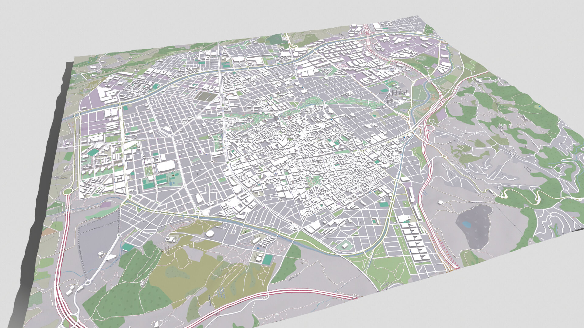 Cityscape Terrassa Spain - 3D Model by clickshop3d