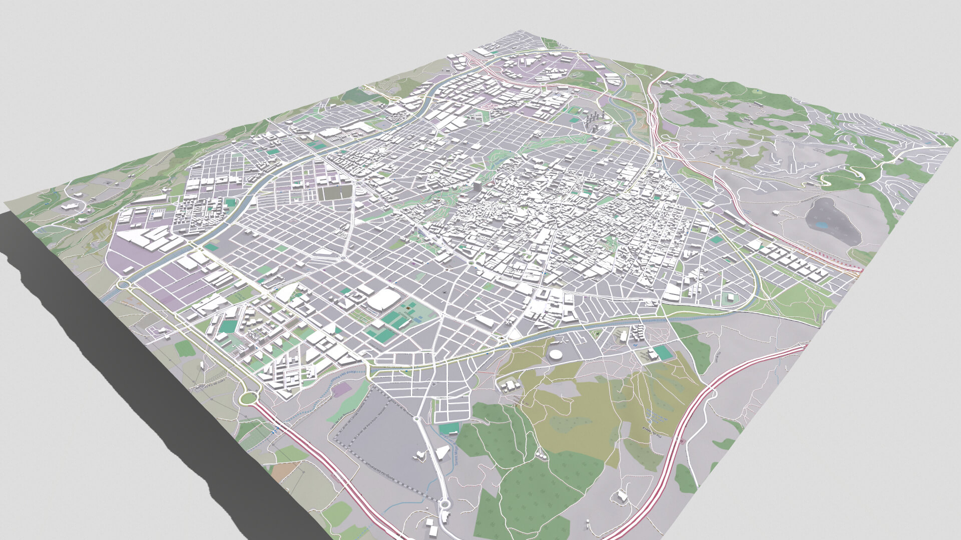 Cityscape Terrassa Spain - 3D Model by clickshop3d