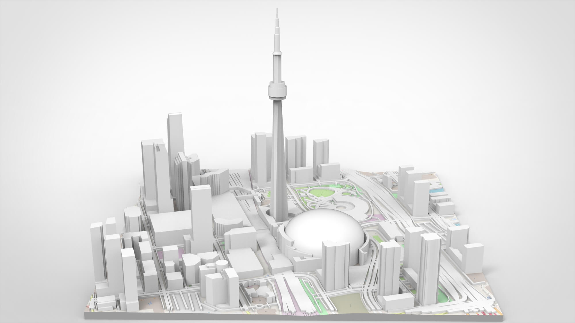 Cityscape Toronto Canada - 3D Model by clickshop3d