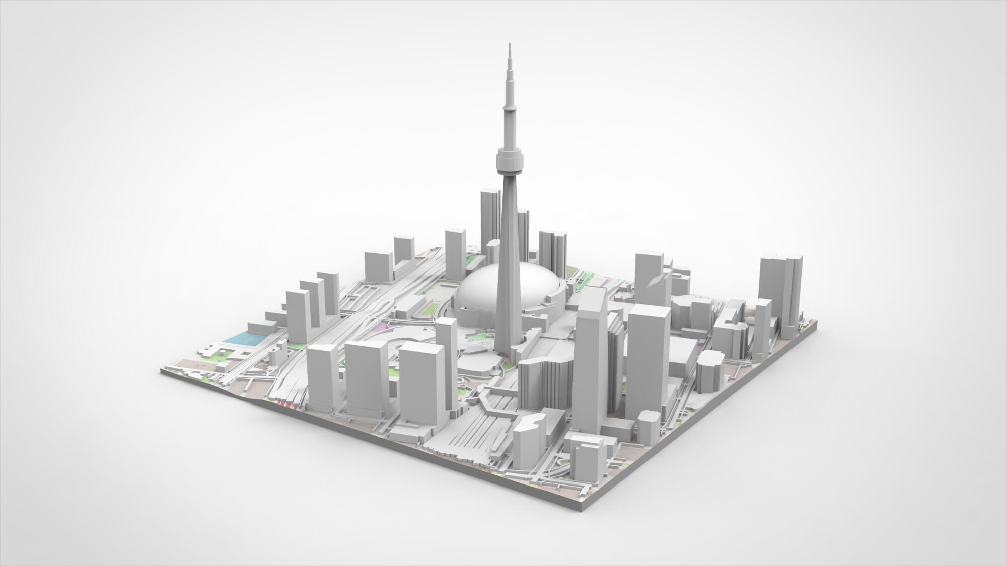 Cityscape Toronto Canada - 3D Model by clickshop3d