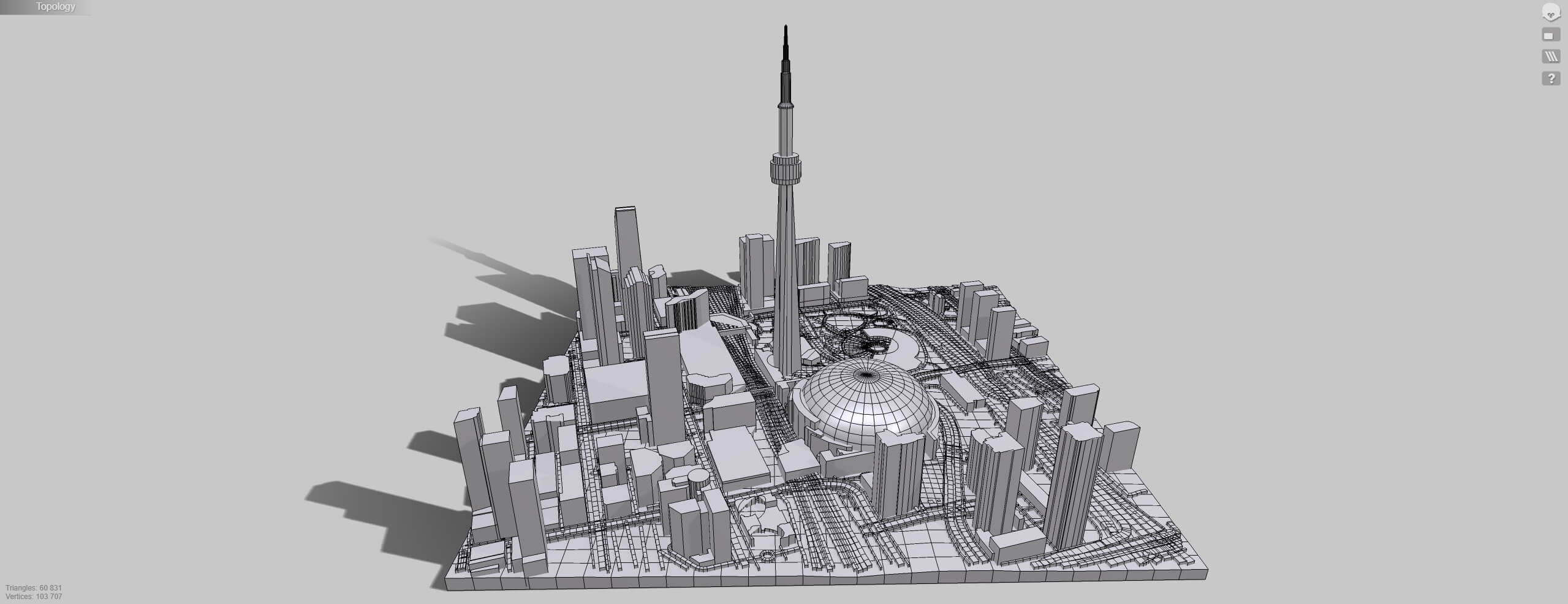 Cityscape Toronto Canada - 3D Model by clickshop3d