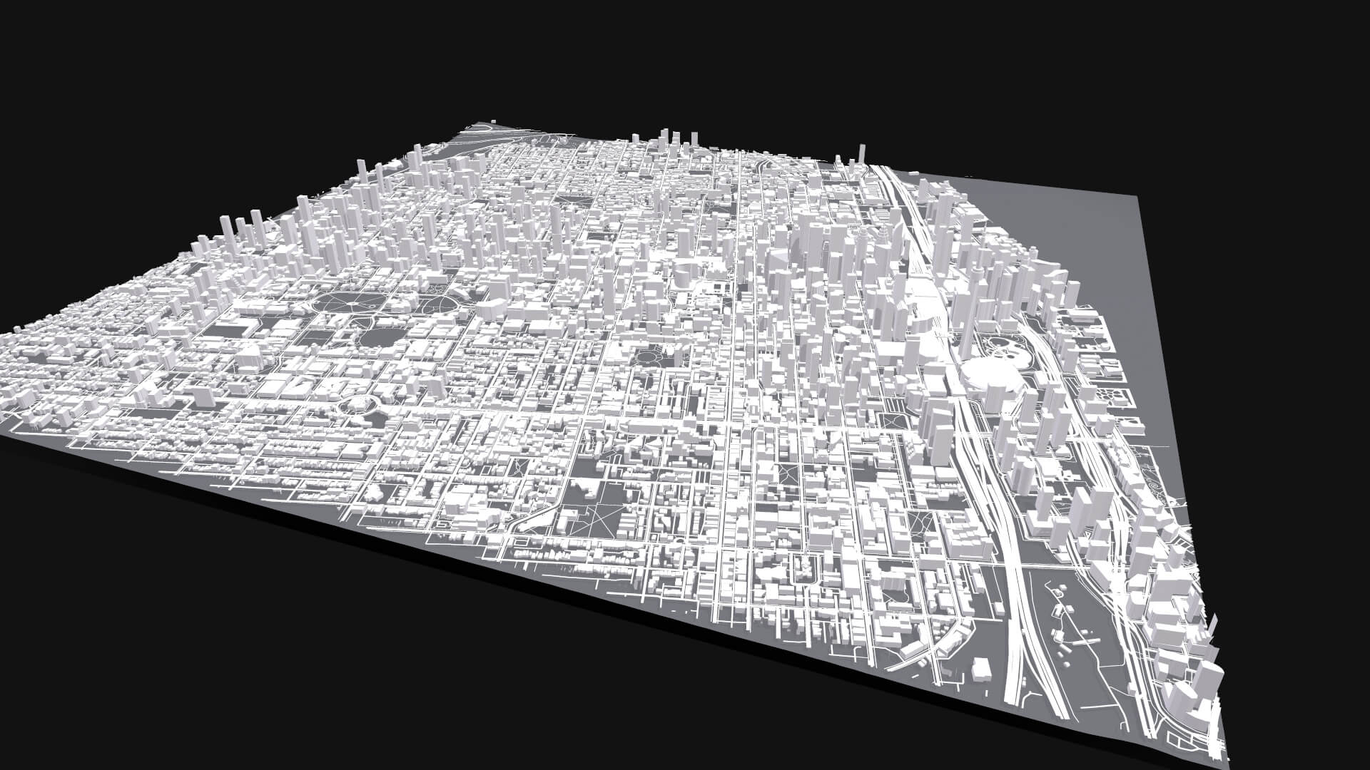 Cityscape Toronto Canada City Center - 3D Model by clickshop3d
