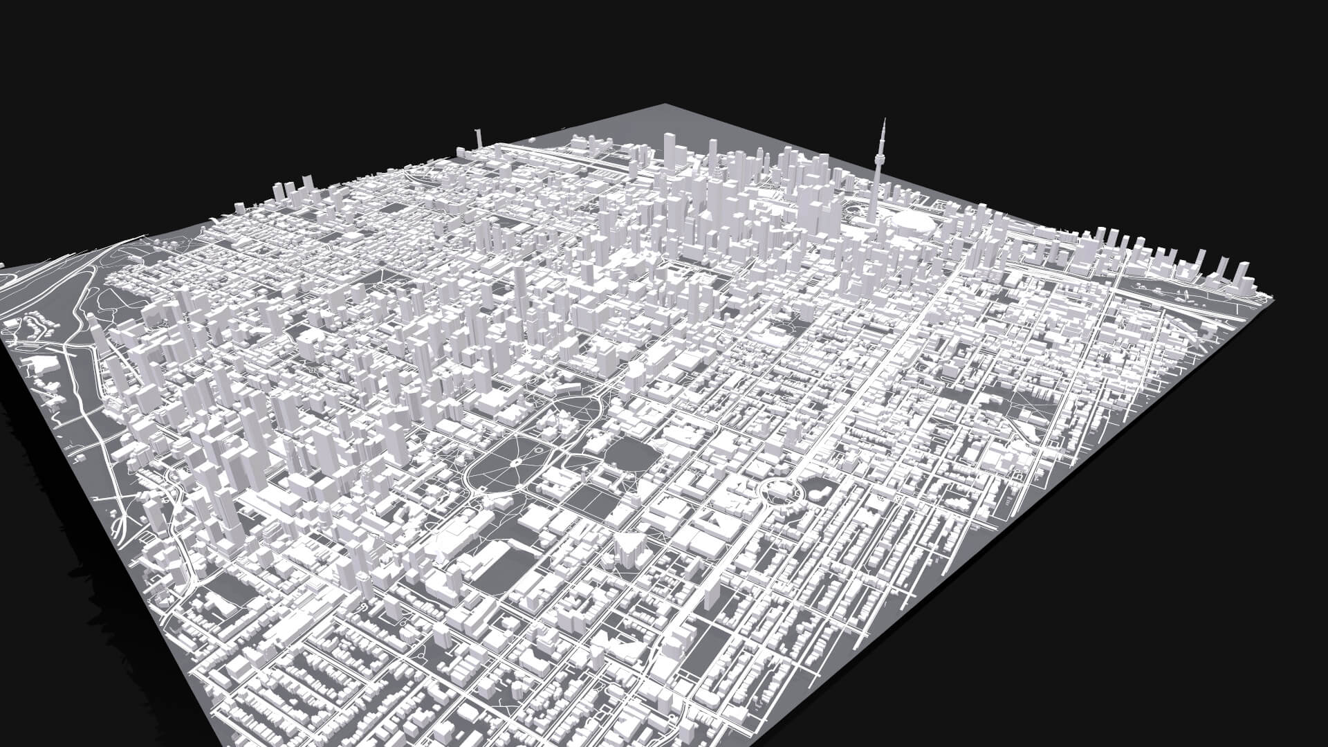 Cityscape Toronto Canada City Center - 3D Model by clickshop3d