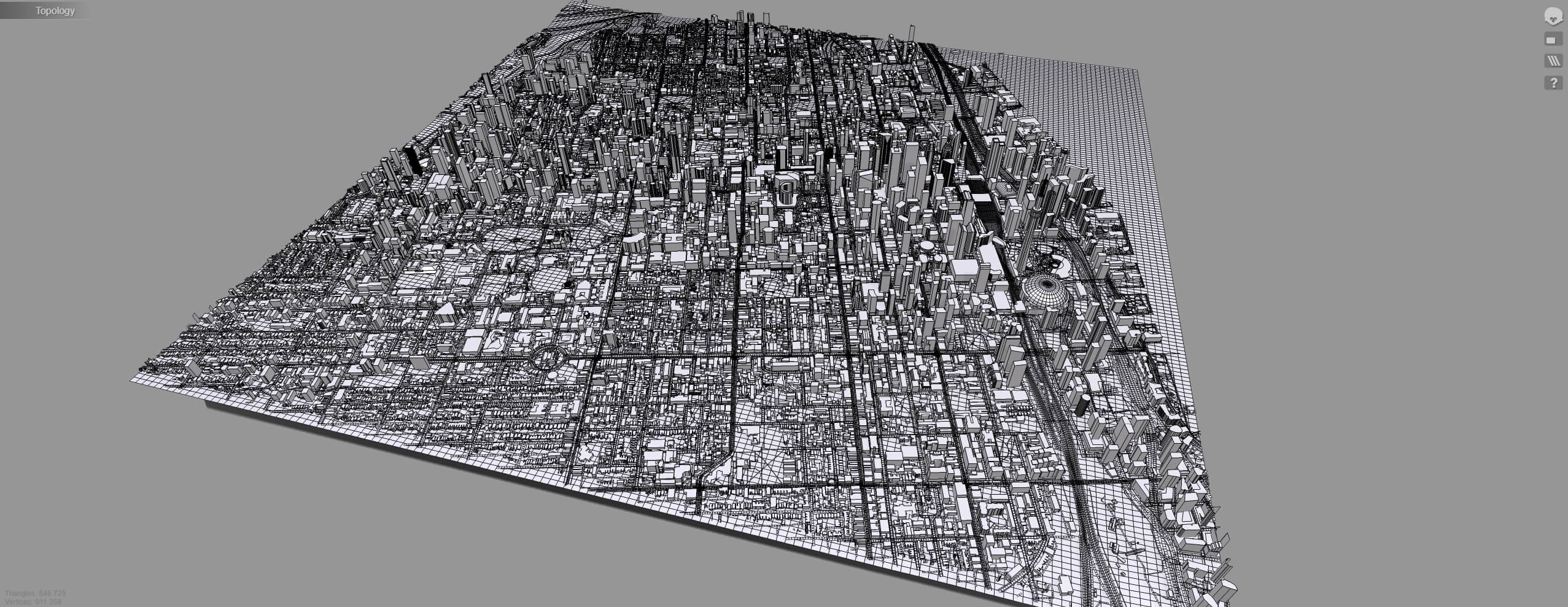 Cityscape Toronto Canada City Center - 3D Model by clickshop3d