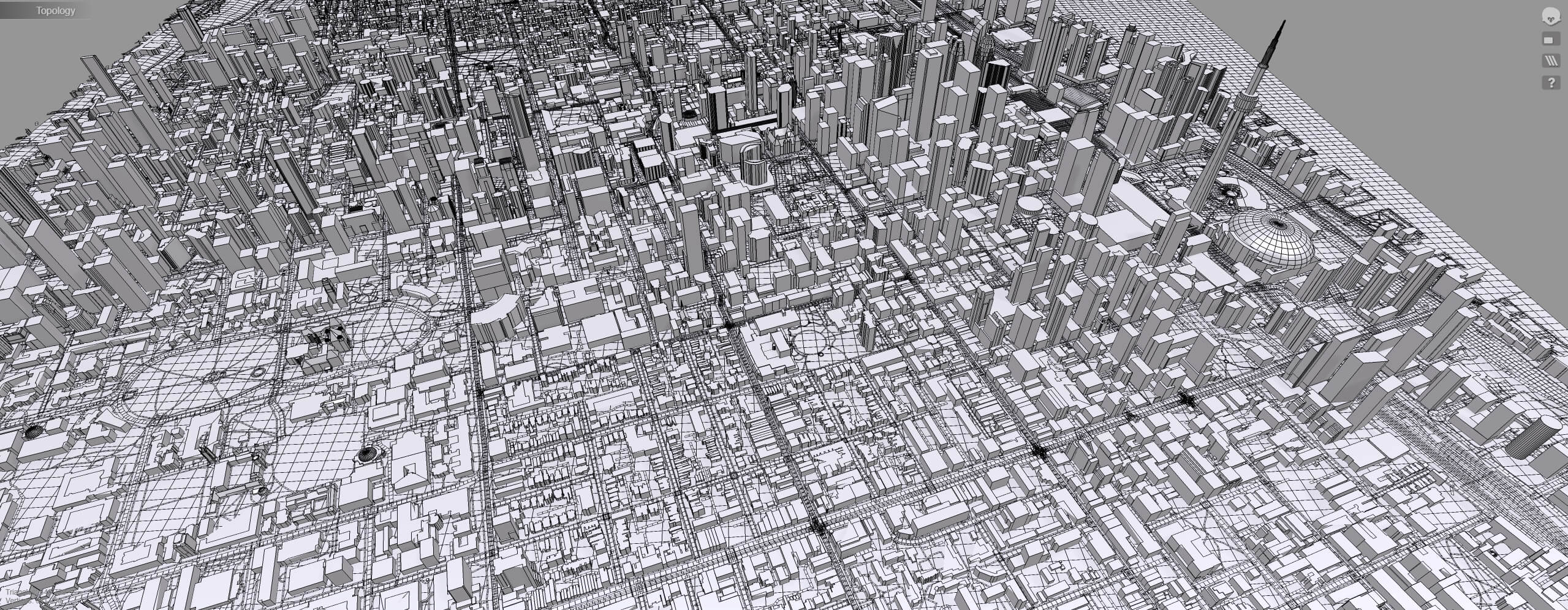 Cityscape Toronto Canada City Center - 3D Model by clickshop3d