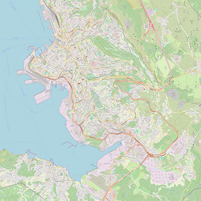 Cityscape Trieste Italy - 3D Model by clickshop3d