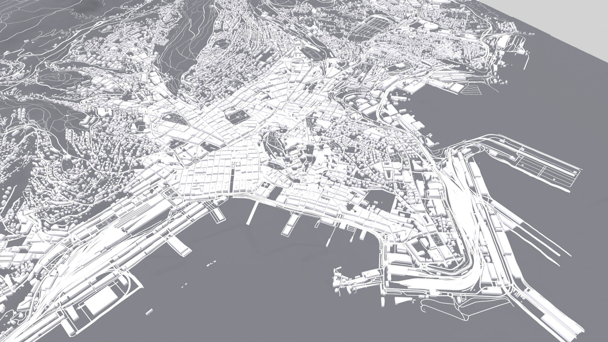 Cityscape Trieste Italy - 3D Model by clickshop3d
