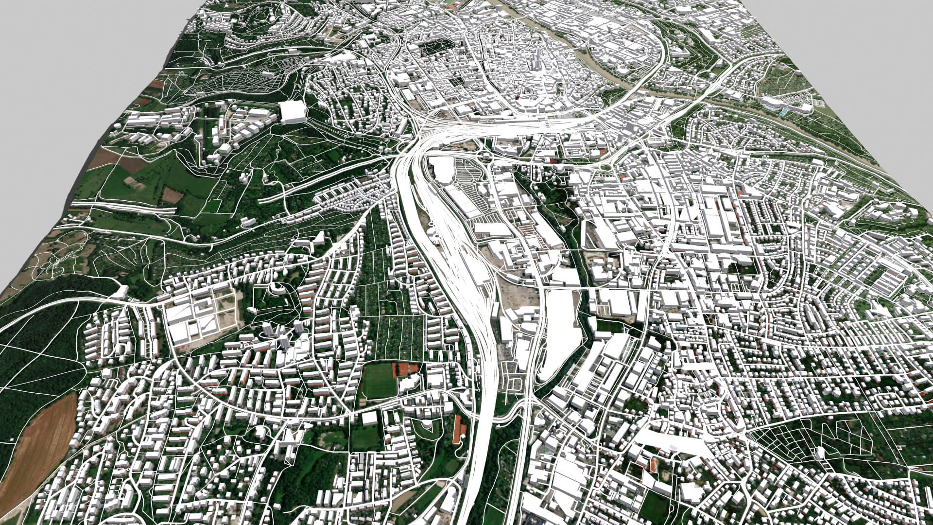 Cityscape Ulm Germany - 3D Model by clickshop3d