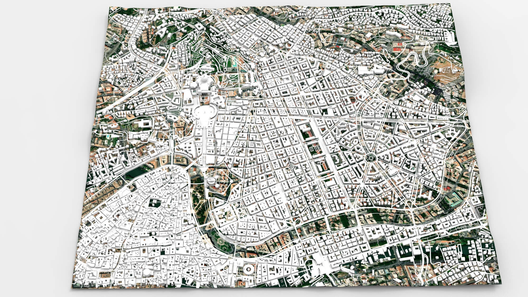 Cityscape Vatican - 3D Model by clickshop3d