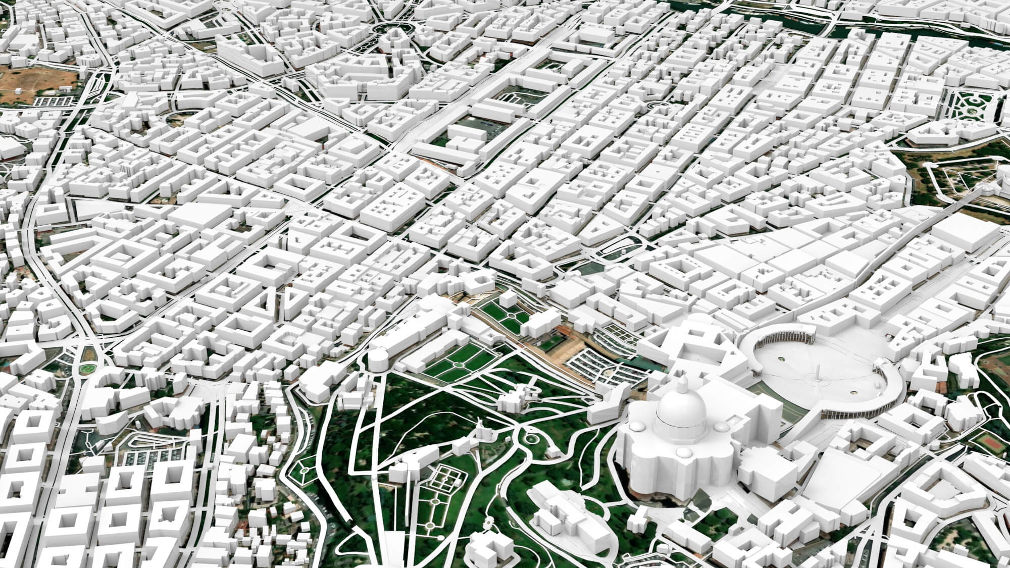 Cityscape Vatican - 3D Model by clickshop3d