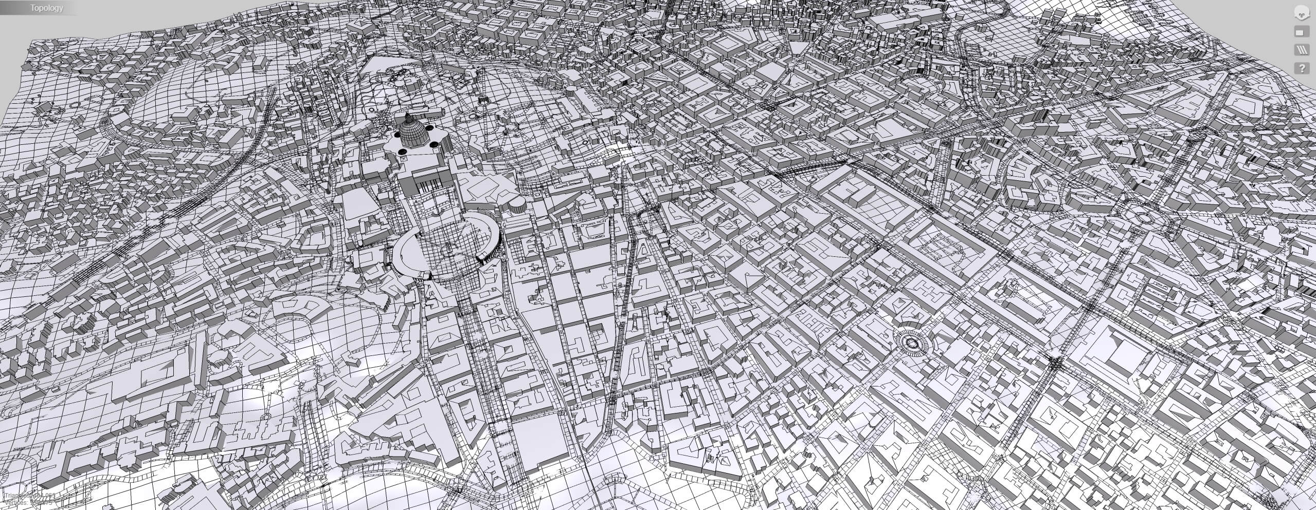 Cityscape Vatican - 3D Model by clickshop3d