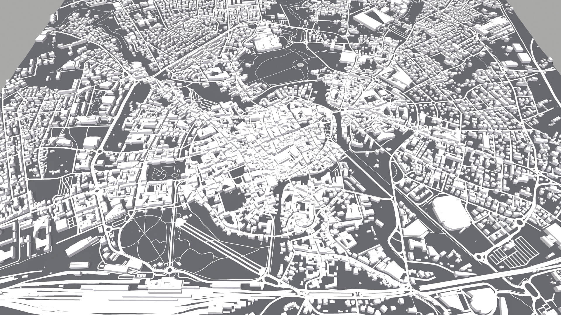 Cityscape Vicenza Venice Italy - 3D Model by clickshop3d