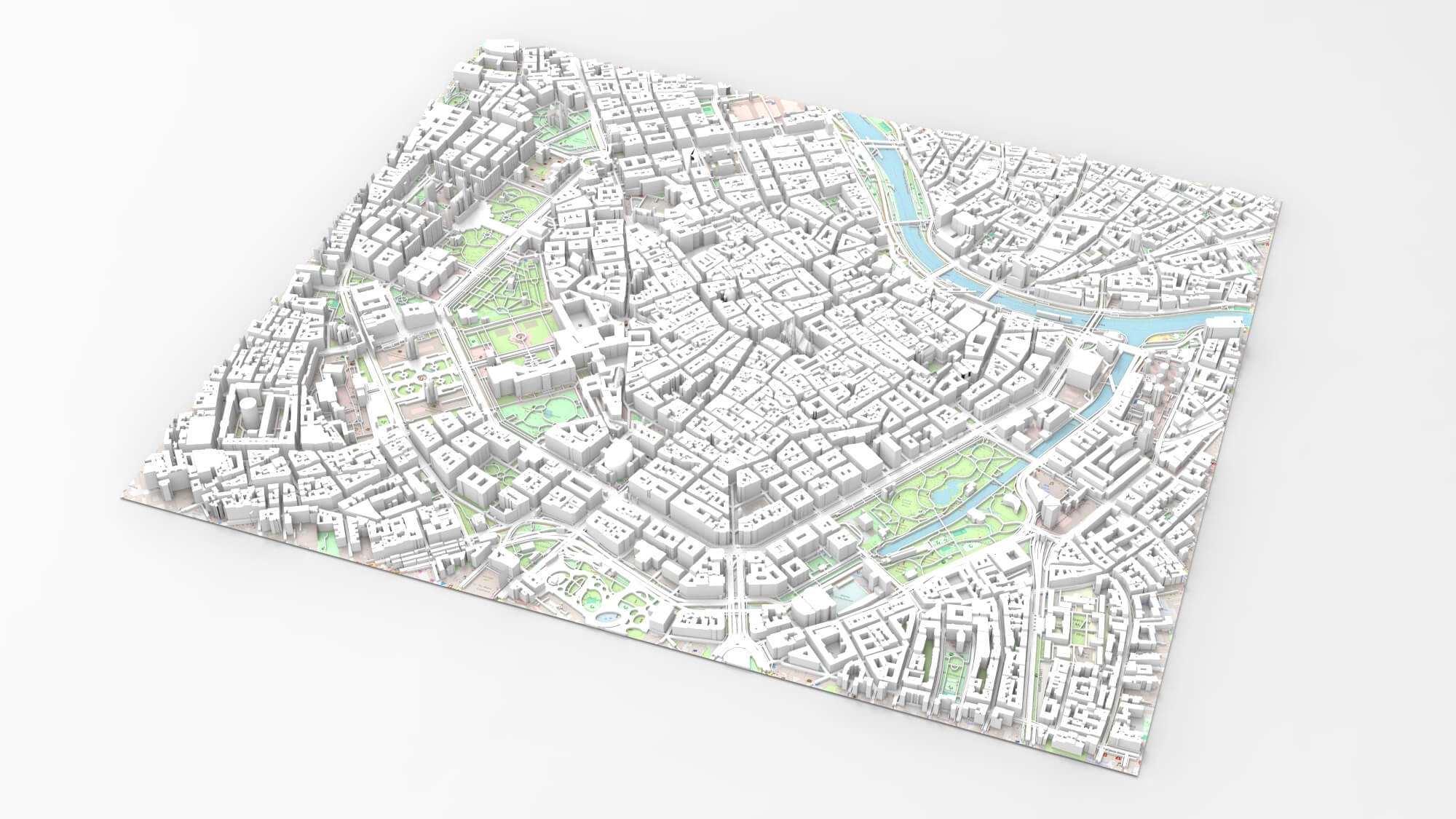 Cityscape Wien Austria - 3D Model by clickshop3d