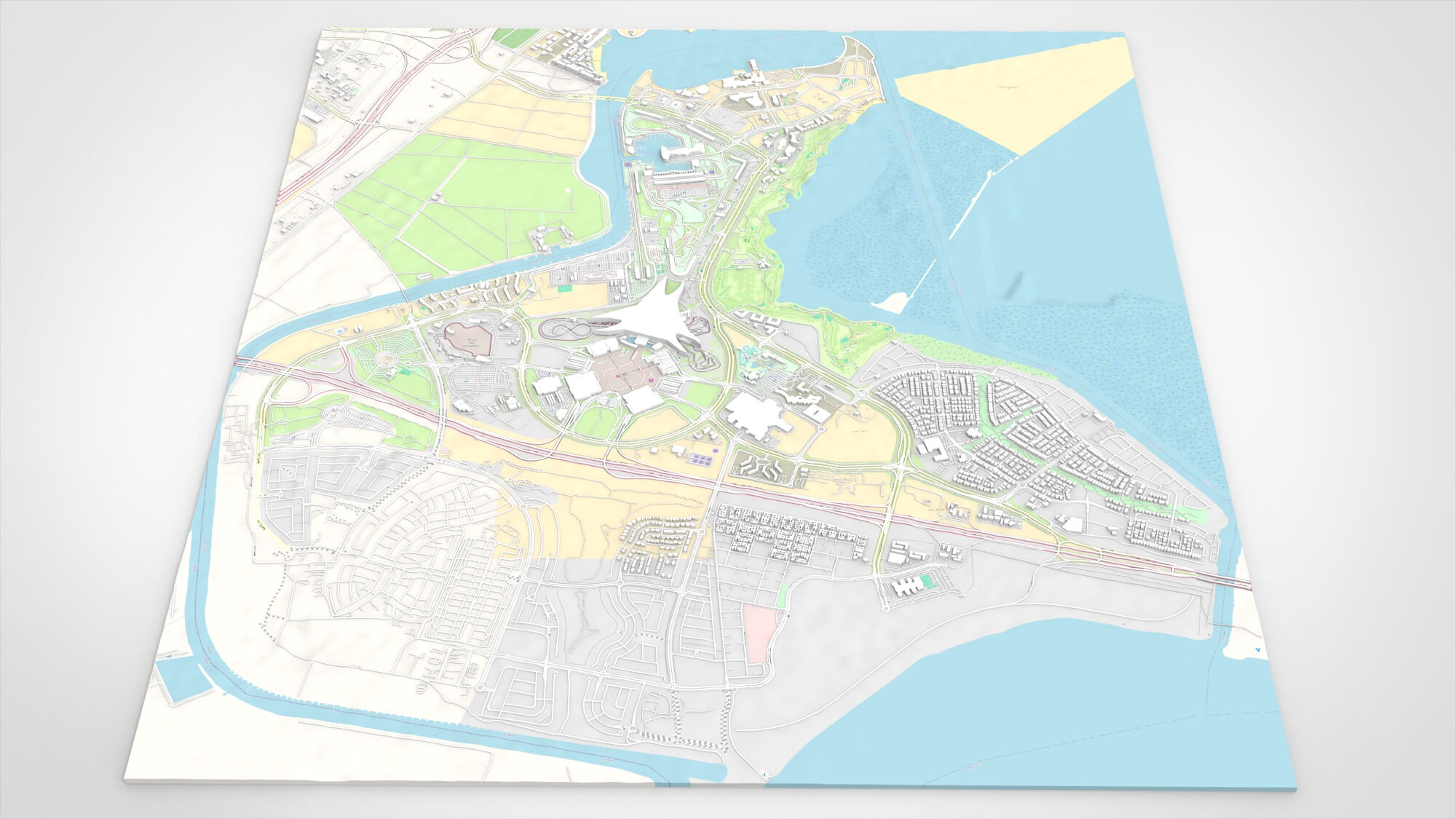 Cityscape Yas Park North Abu Dhabi - 3D Model by clickshop3d