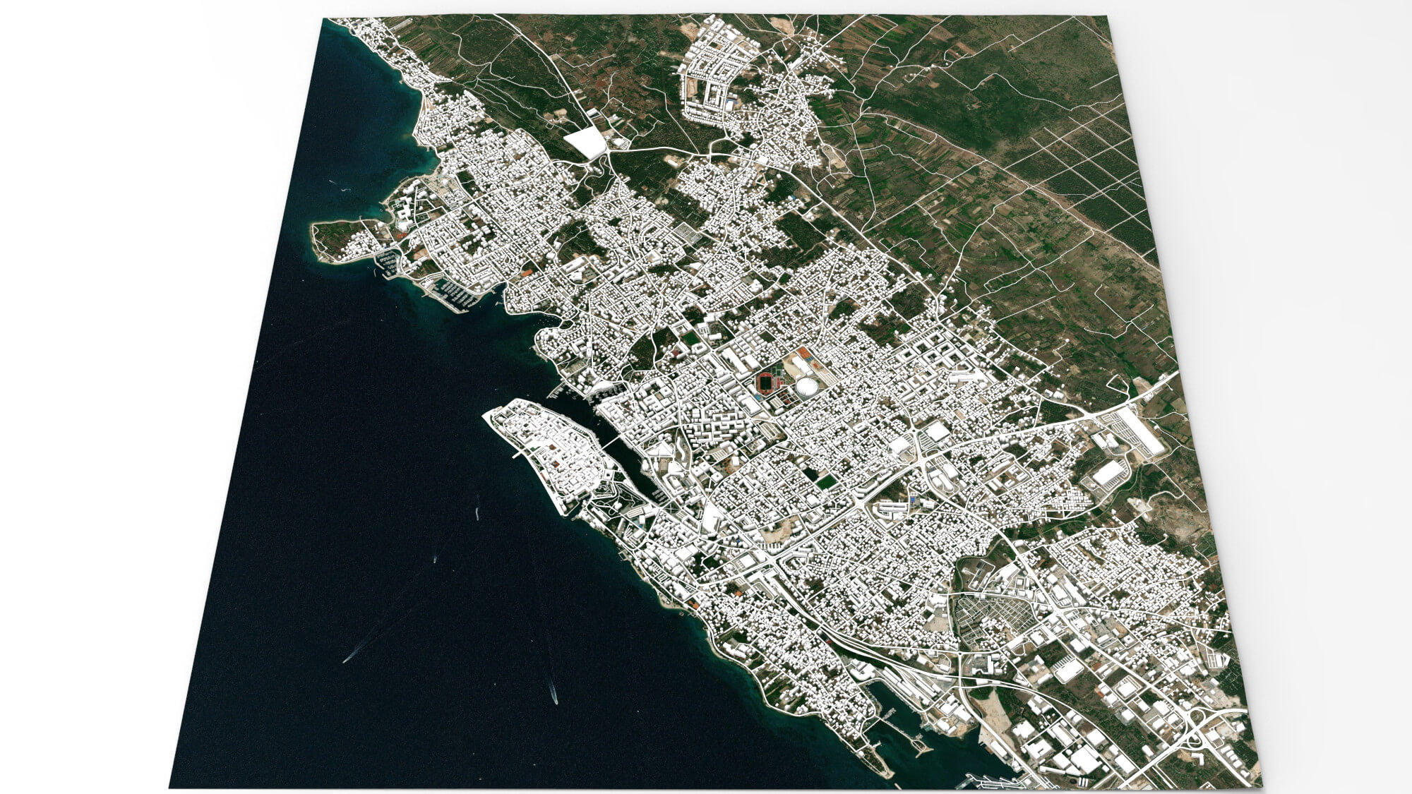 Cityscape Zadar Croatia - 3D Model by clickshop3d