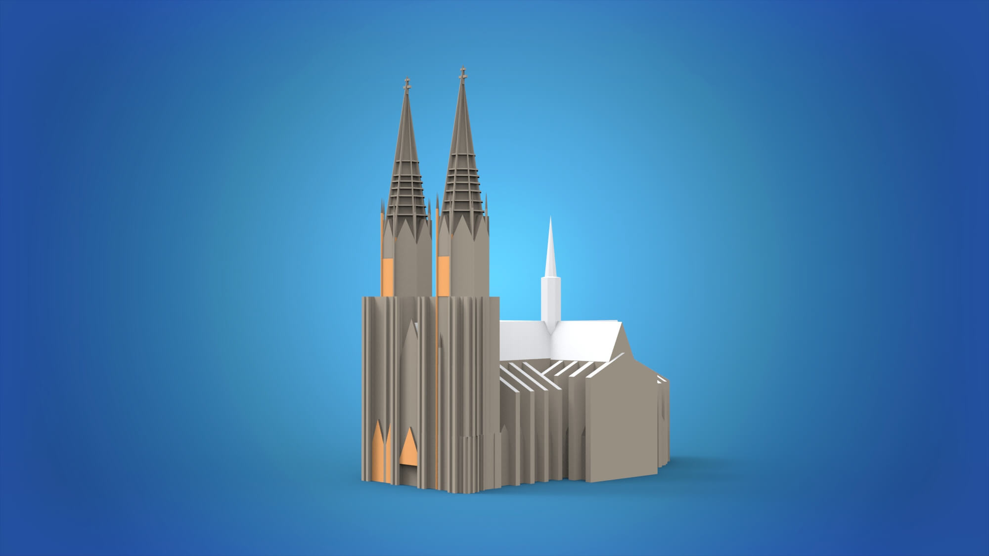 Cologne Cathedral Germany - 3D Model by clickshop3d