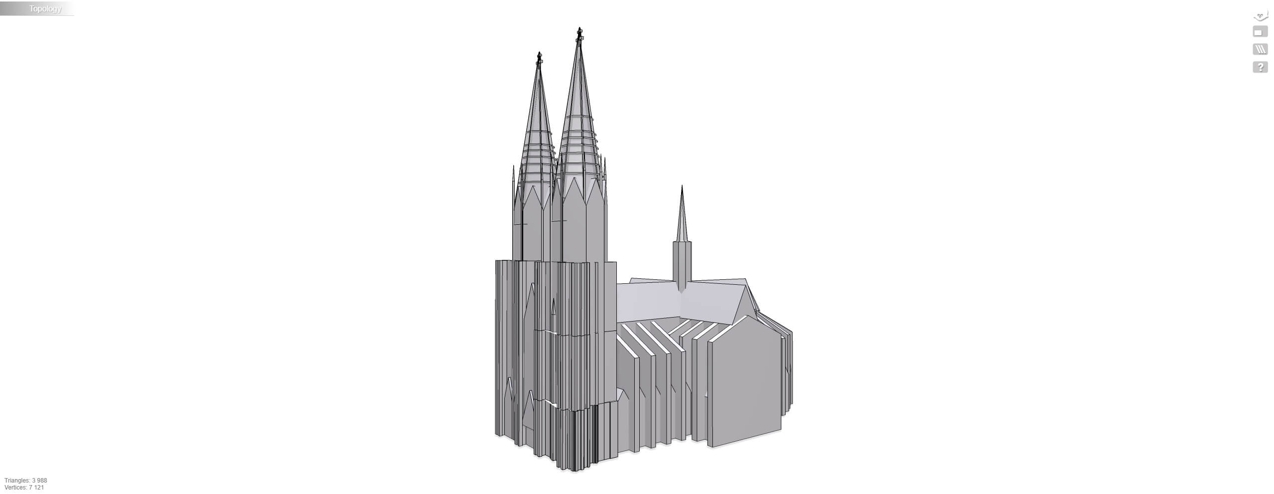Cologne Cathedral Germany - 3D Model by clickshop3d
