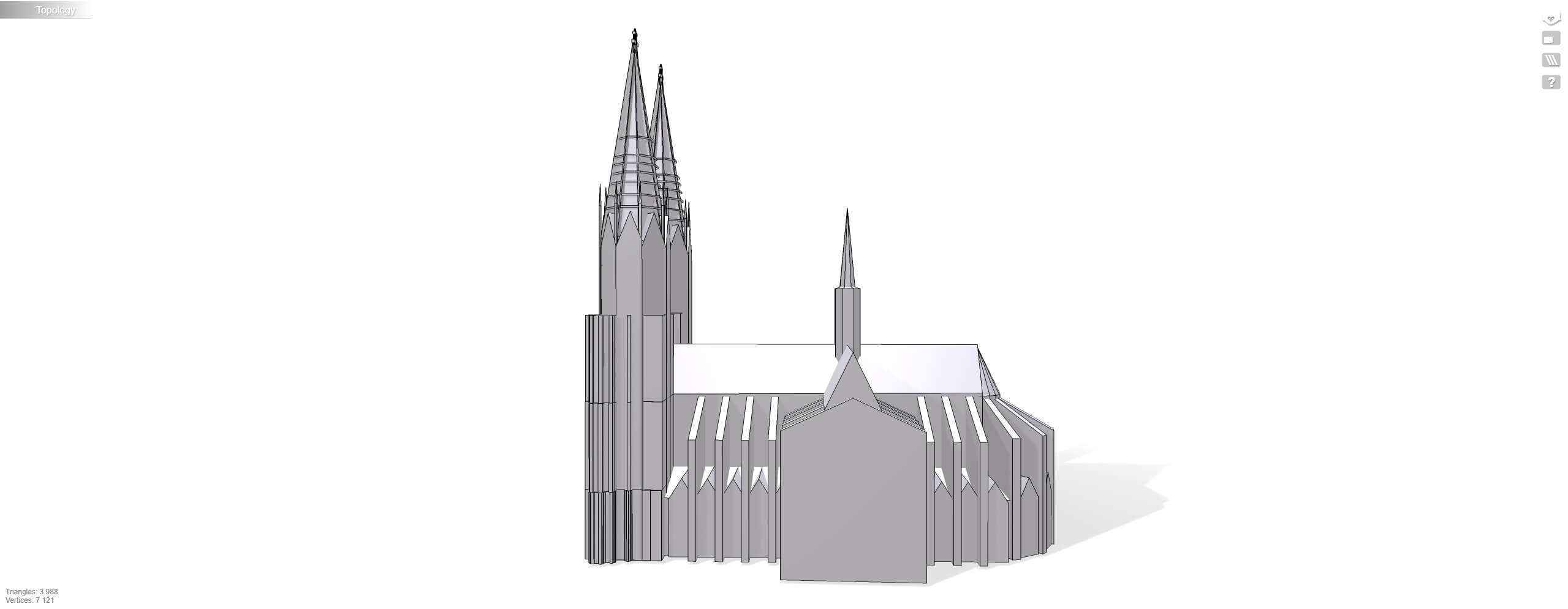 Cologne Cathedral Germany - 3D Model by clickshop3d