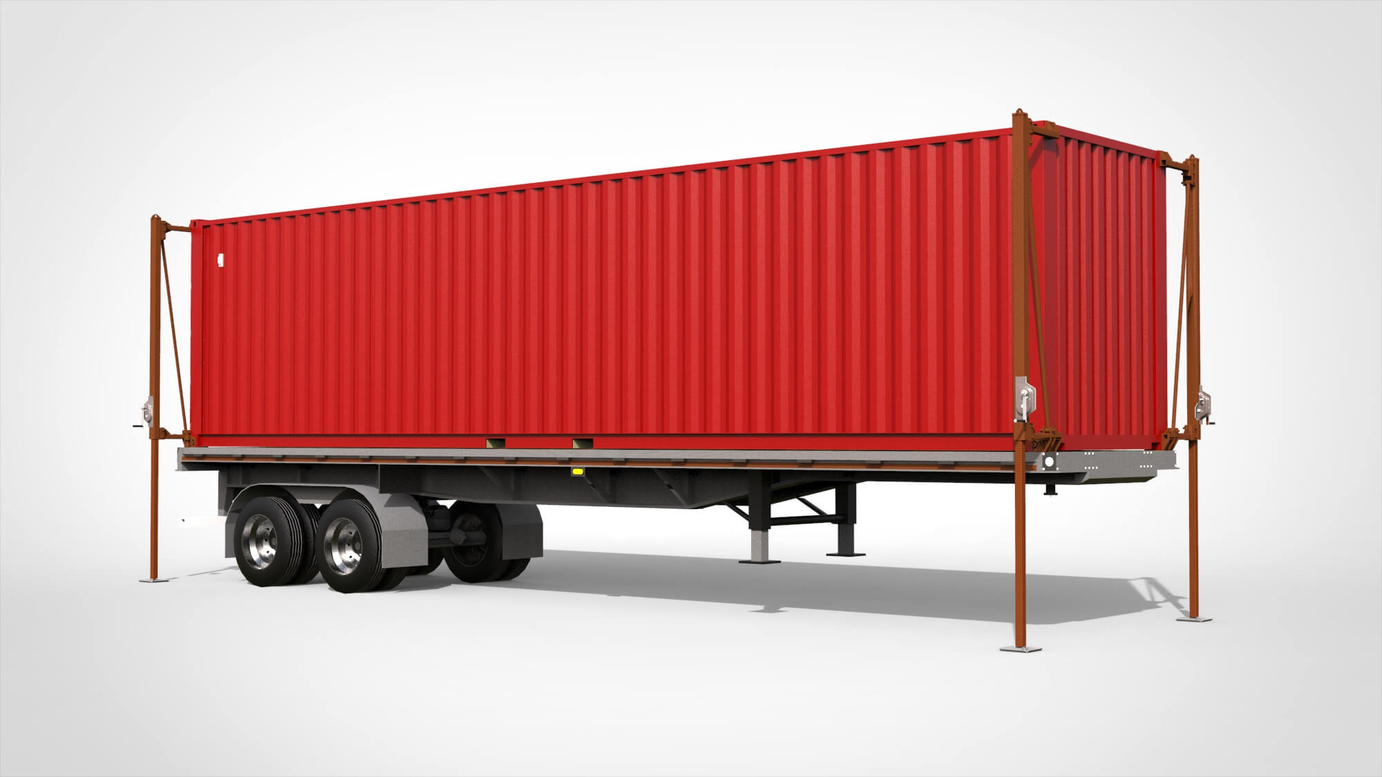 Container Trailer - 3D Model by clickshop3d