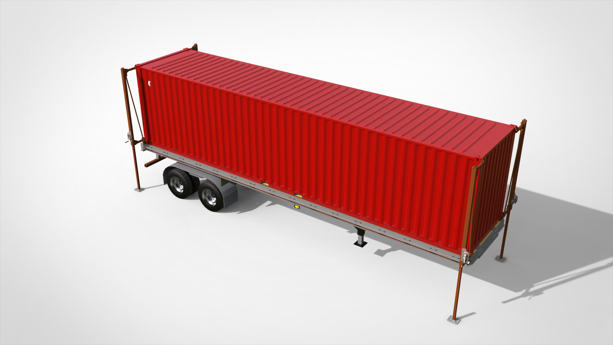 Container Trailer - 3D Model by clickshop3d