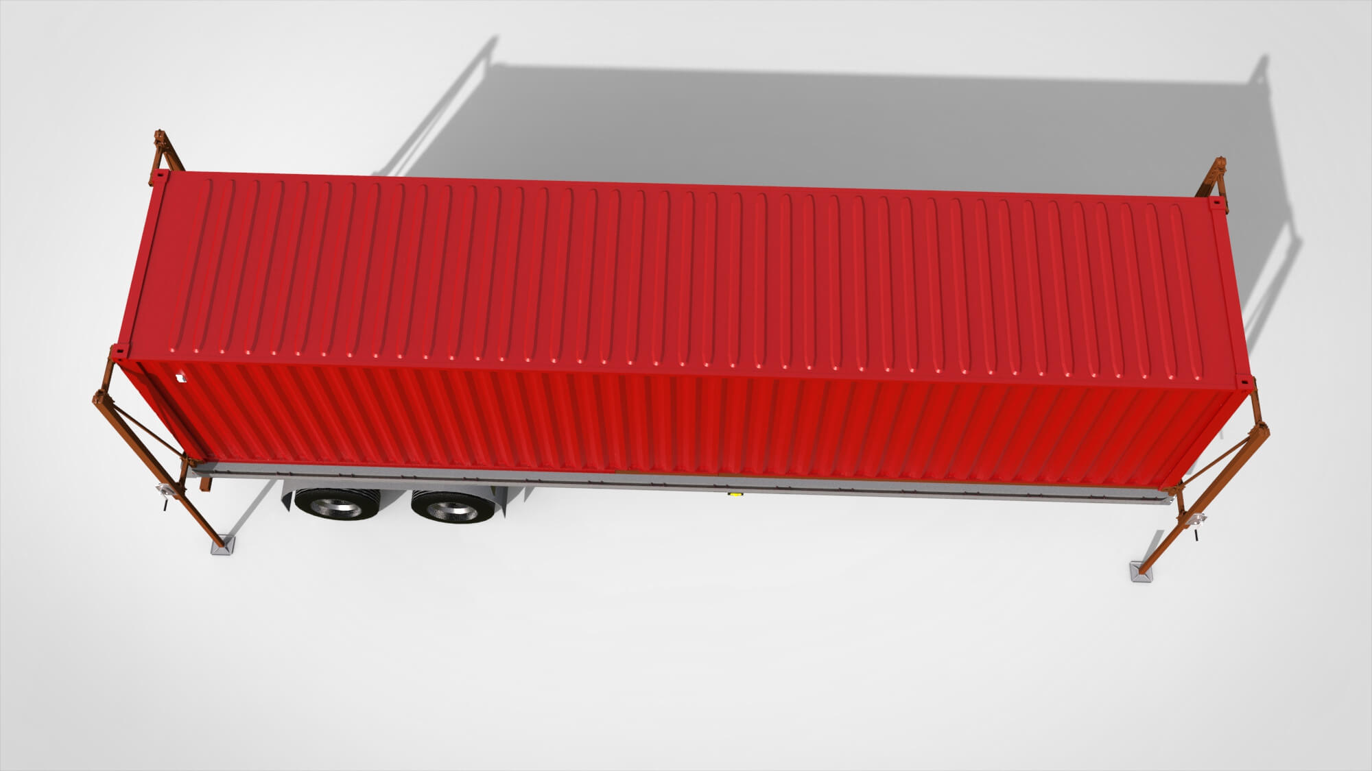 Container Trailer - 3D Model by clickshop3d