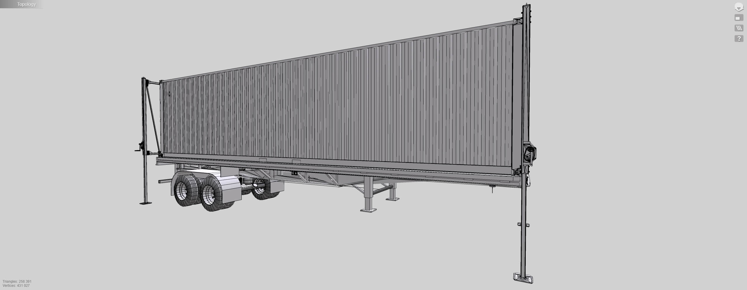Container Trailer - 3D Model by clickshop3d