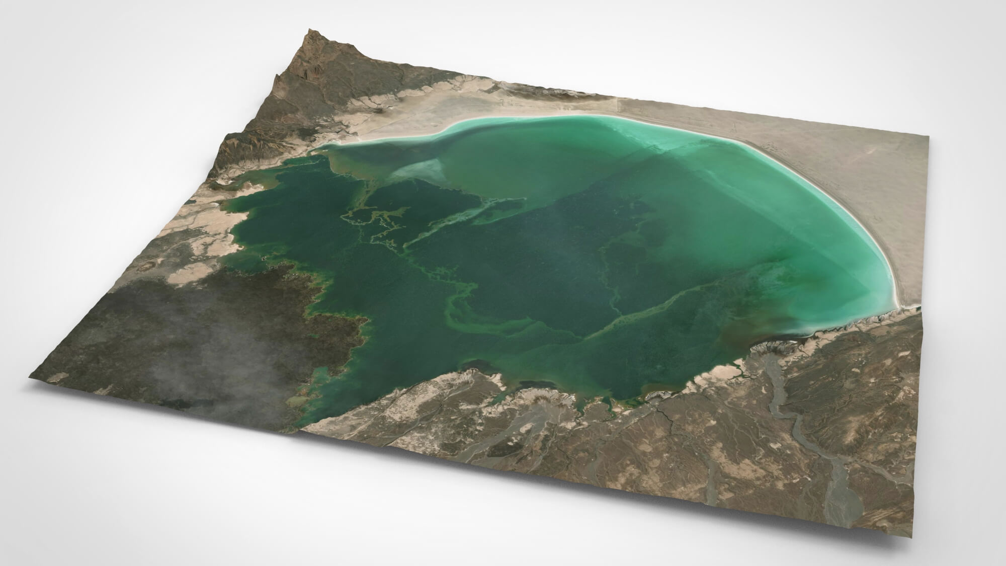 Crater Lake Assal Djibouti - Free 3D Model by clickshop3d