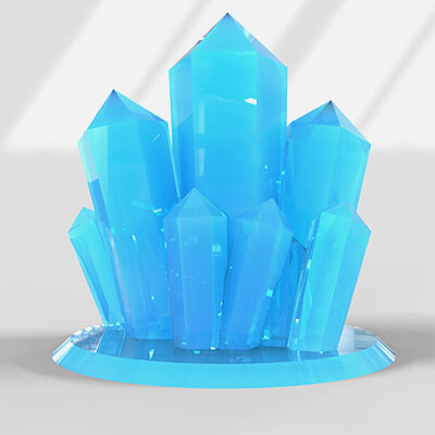 Crystal Low-Poly 3D Model by clickshop3d