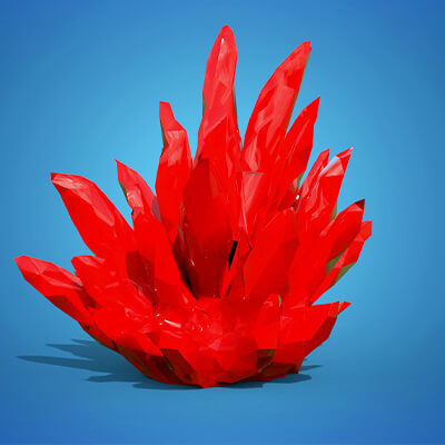 Crystal Low Poly - 3D Model by clickshop3d