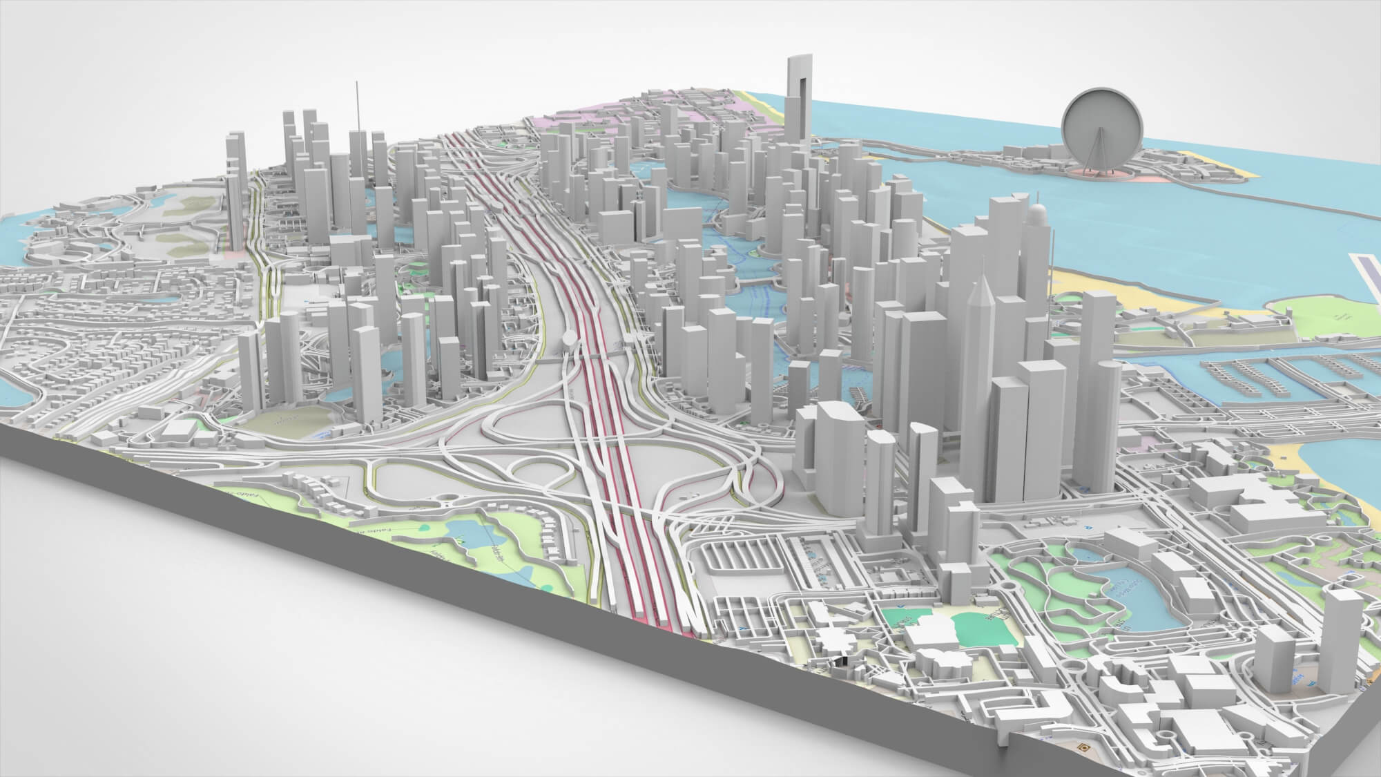 Dubai Marina United Arab Emirates - 3D Model by clickshop3d