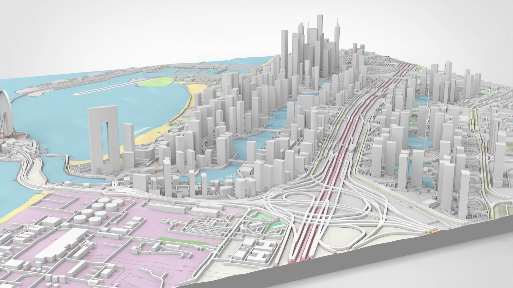 Dubai Marina United Arab Emirates - 3D Model by clickshop3d