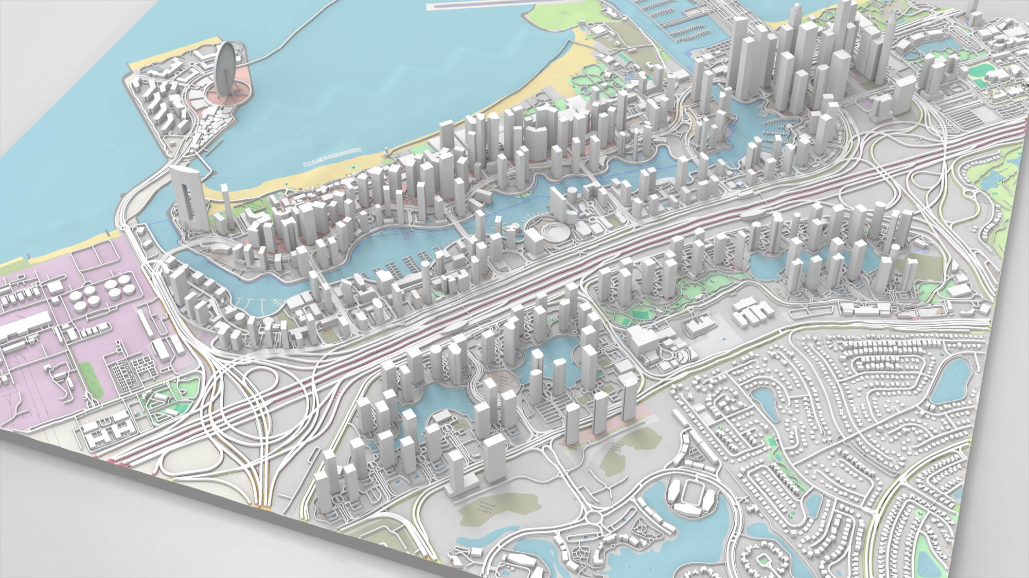 Dubai Marina United Arab Emirates - 3D Model by clickshop3d