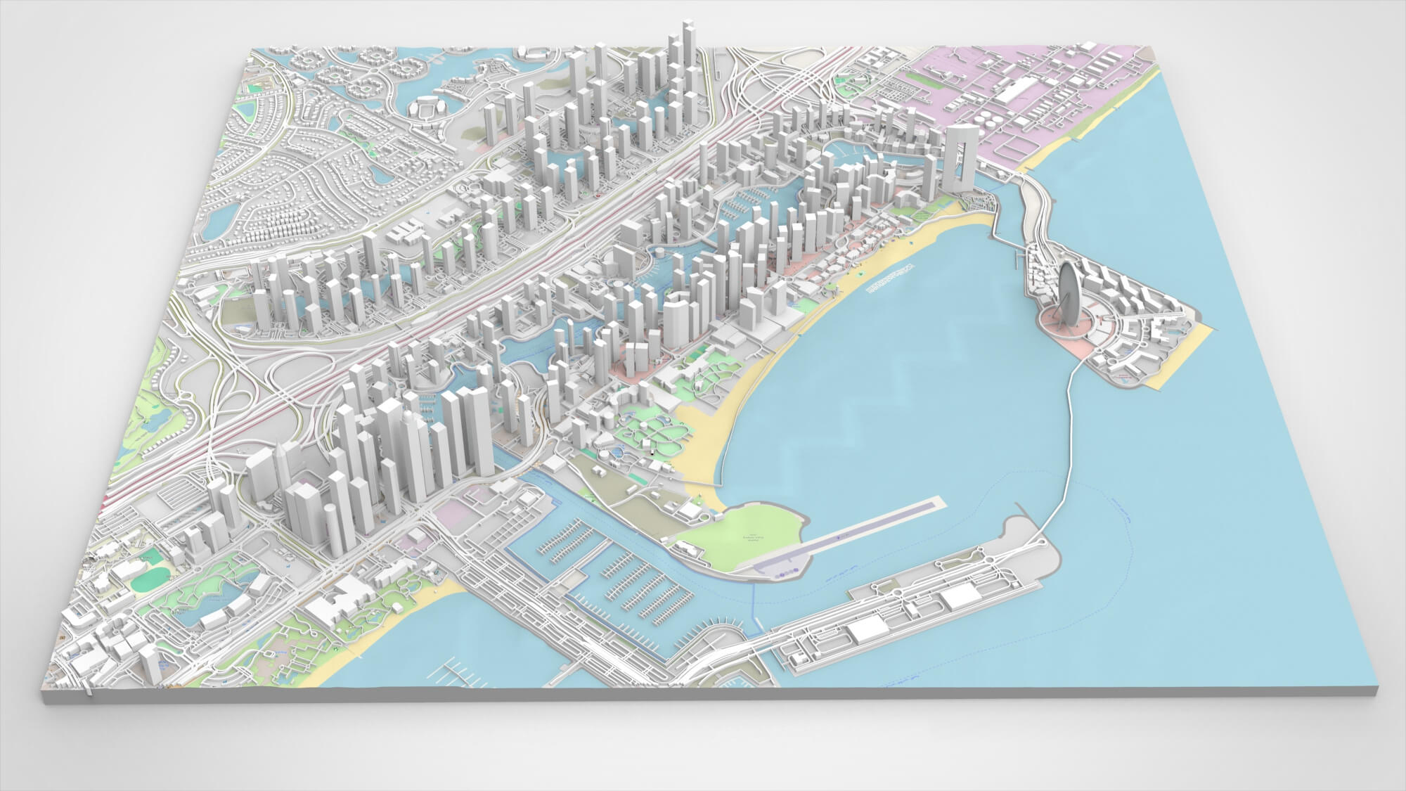 Dubai Marina United Arab Emirates - 3D Model by clickshop3d