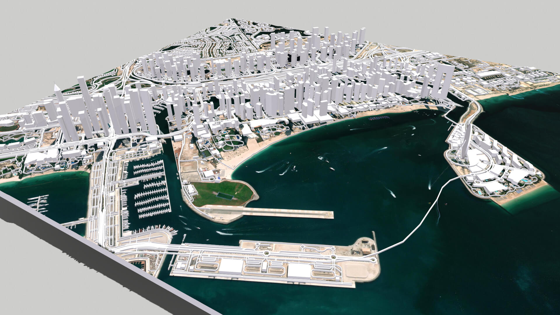 Dubai Marina United Arab Emirates - 3D Model by clickshop3d