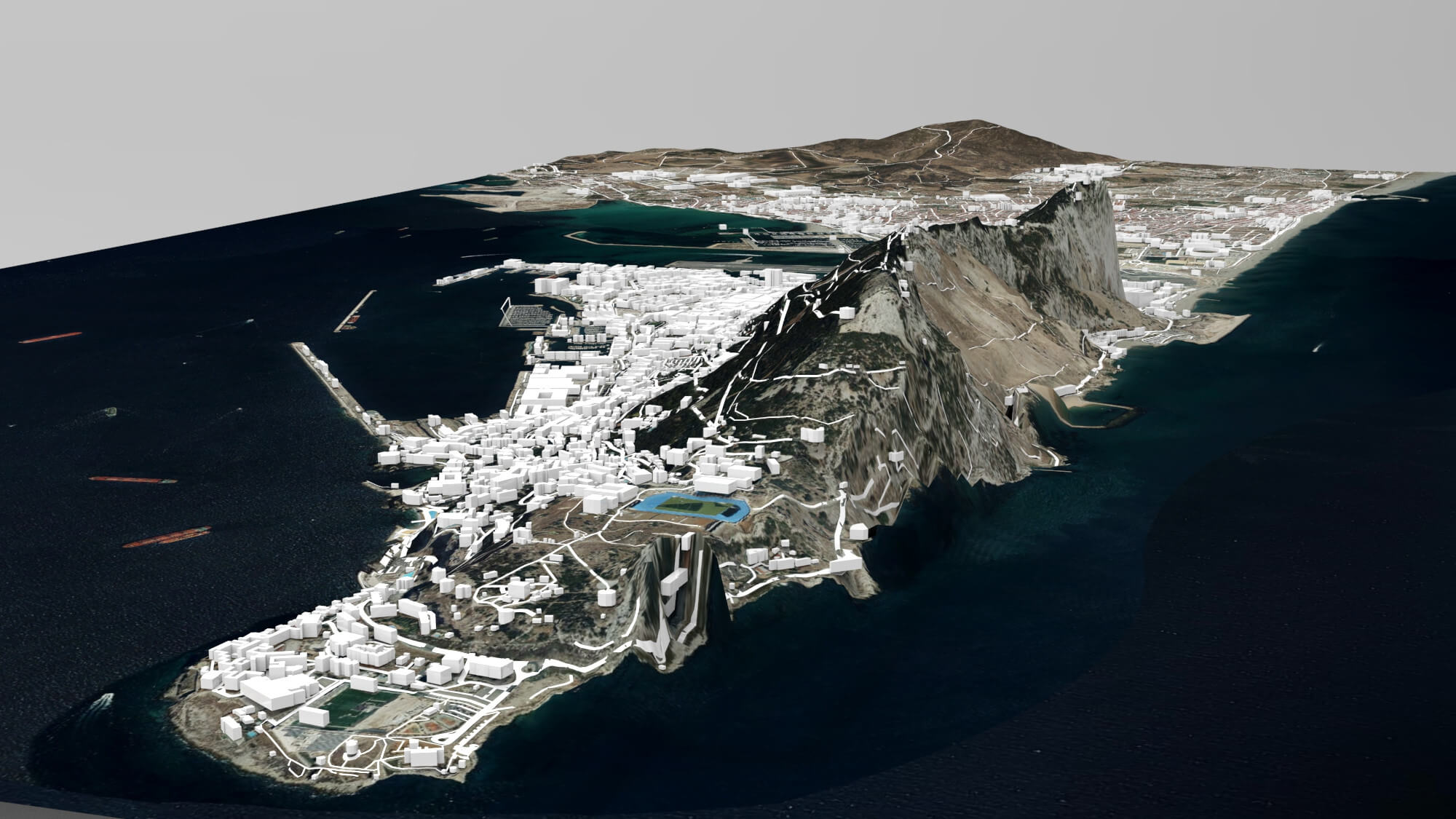 Gibraltar British Overseas - 3D Model by clickshop3d